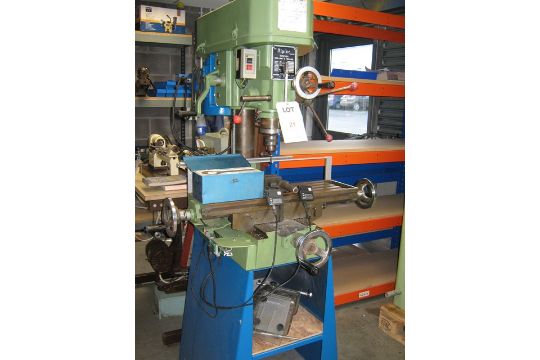 Alpine Model DM-30 Complex drilling & milling machine on stand, S/No ...