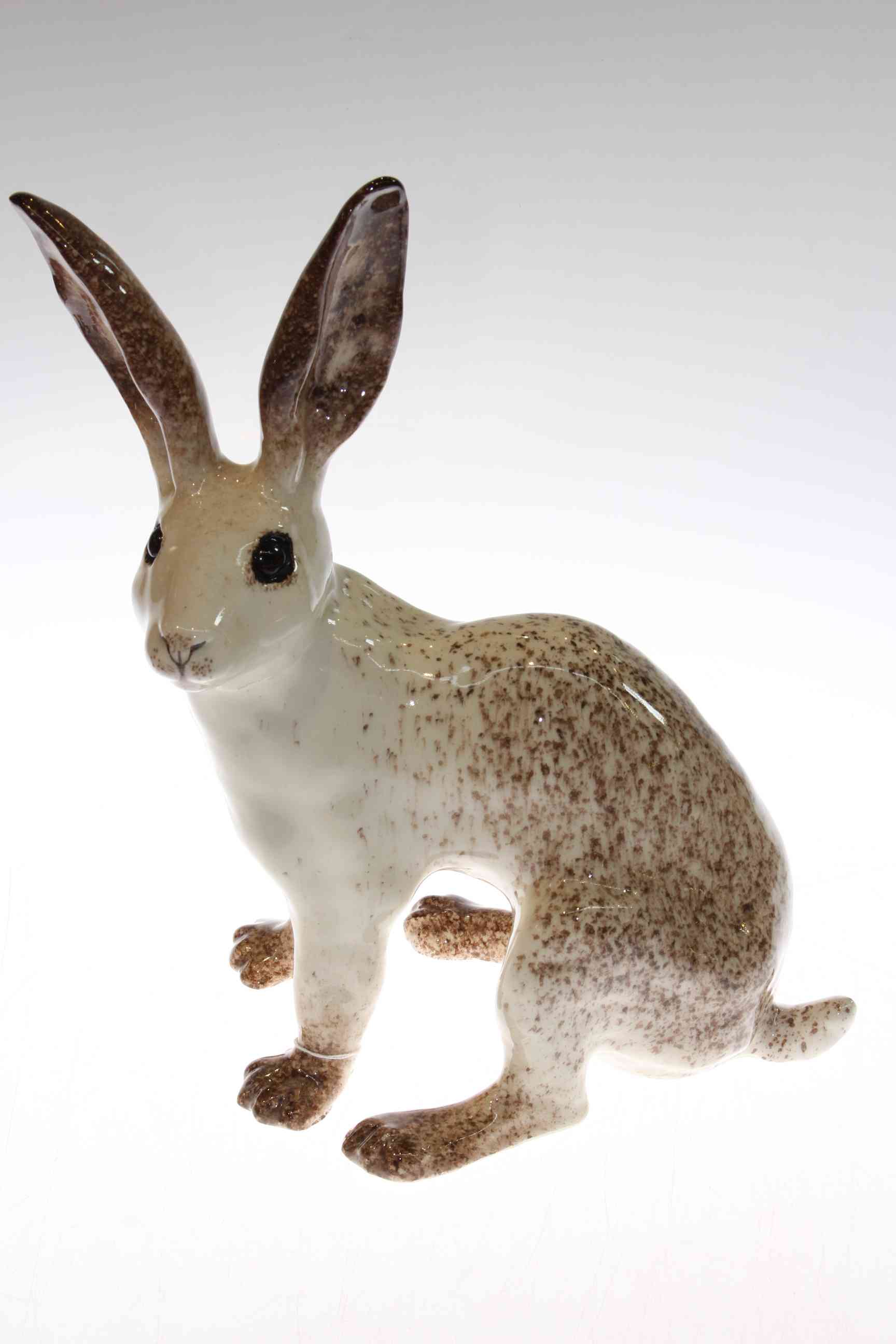 Winstanley pottery seated hare, size 9