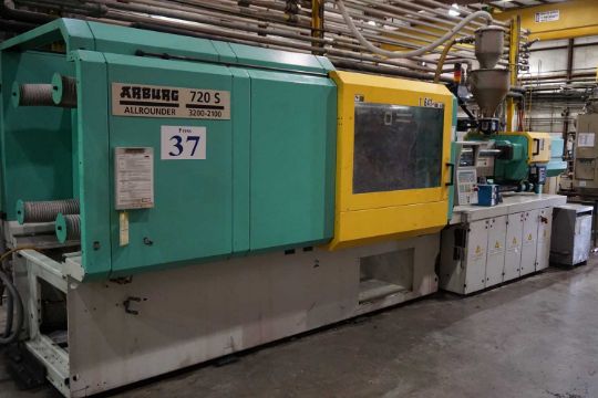 Arburg 720S 3200-2100,350 Ton, 45.4 oz. Shot Size Injection Molding ...