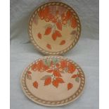 A 1930s Crown Ducal wall plaque, designed by Charlotte Rhead in the ...