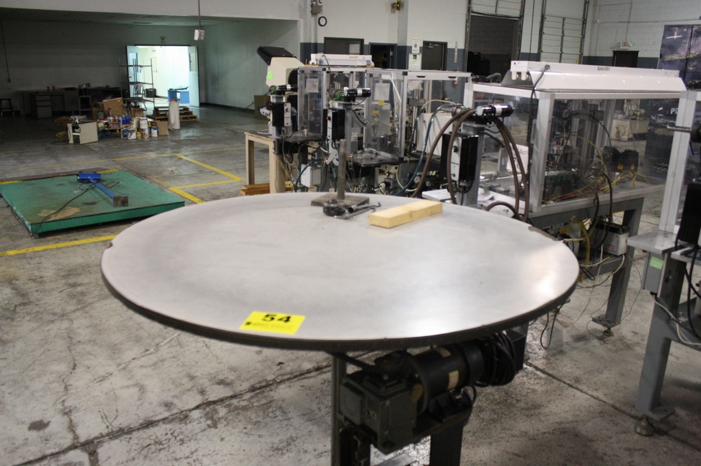 MOTORIZED TURNTABLE WITH DAYTON VARIABLE SPEED CONTROL, MOUNTED ON ...