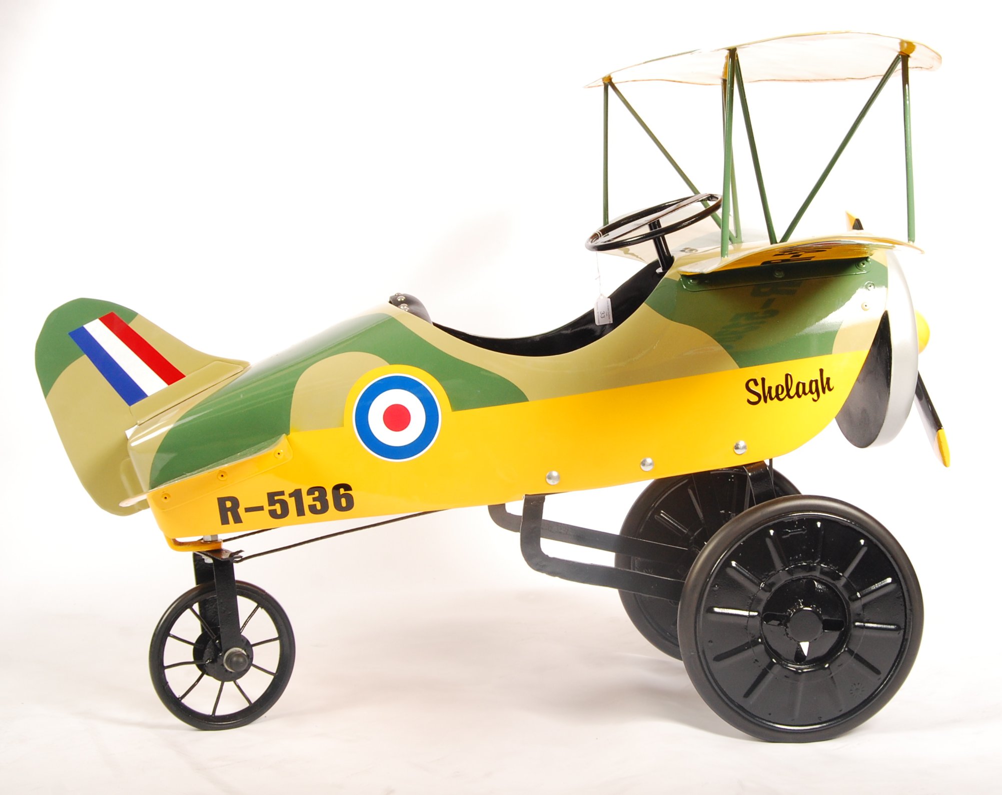 An extremely rare early believed 1930's pre-WWII child's pedal car Bi ...