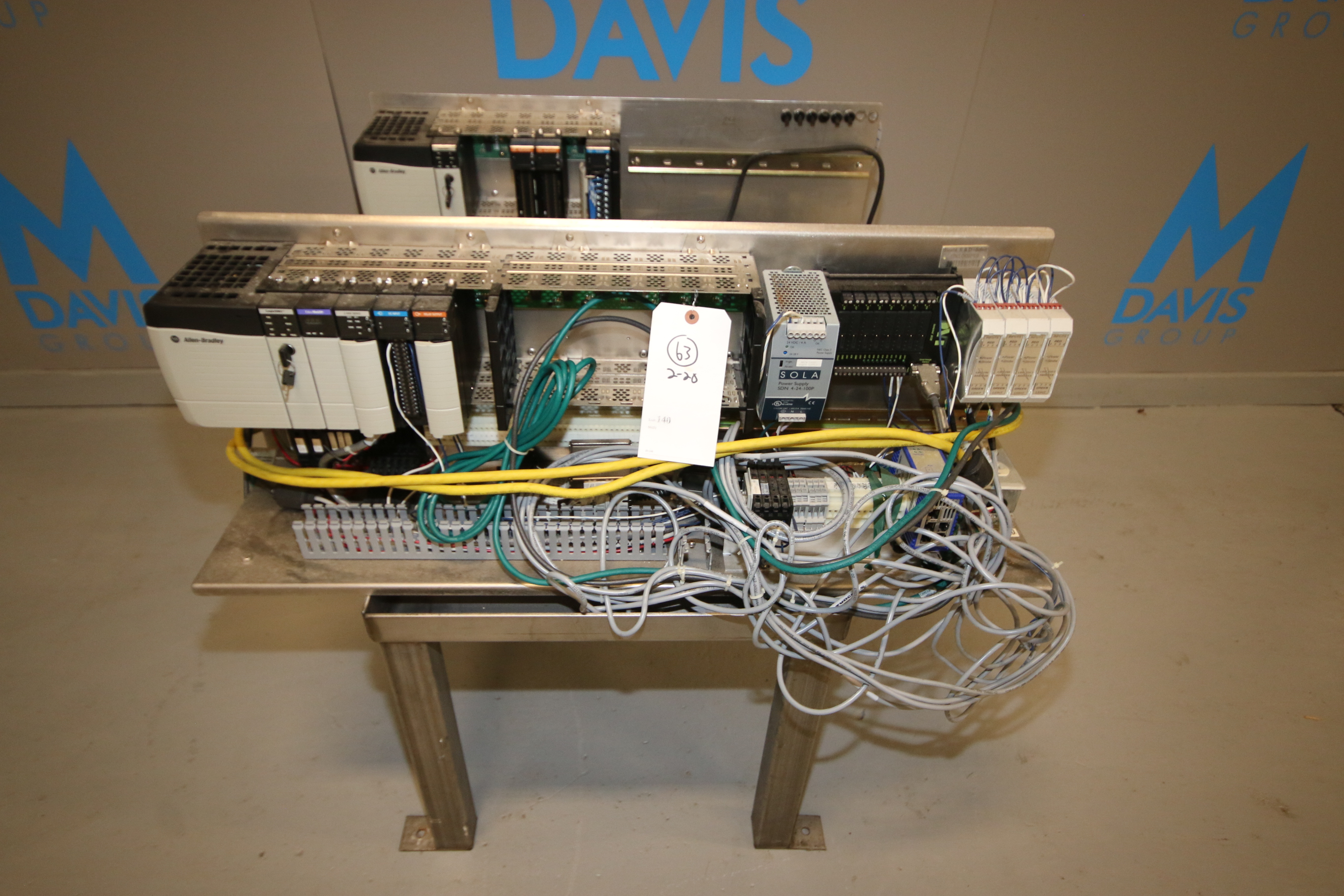 Allen-Bradley PLC Racks with S/S Mounting Paneling, (1) Allen-Bradley ...