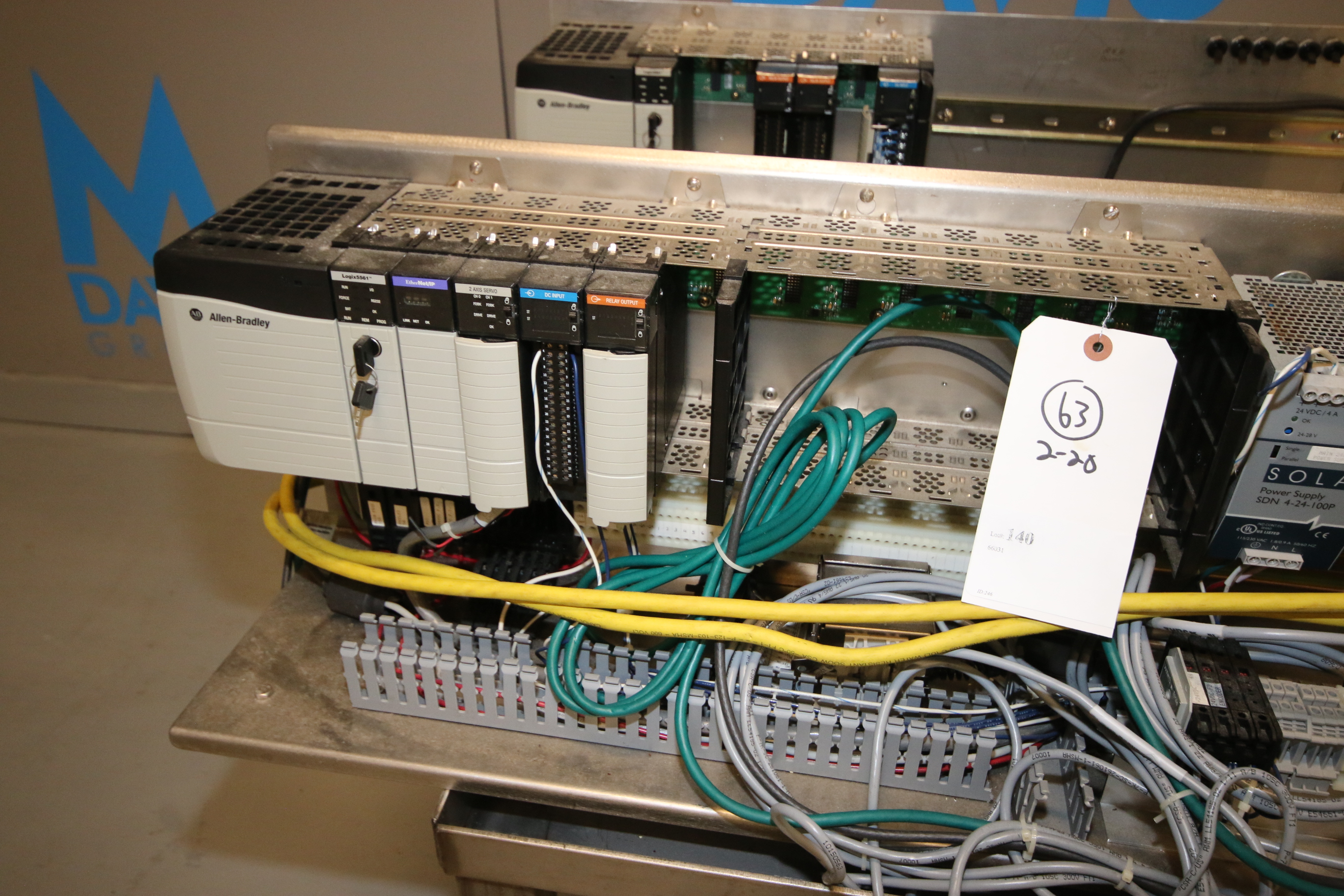 Allen-Bradley PLC Racks with S/S Mounting Paneling, (1) Allen-Bradley ...