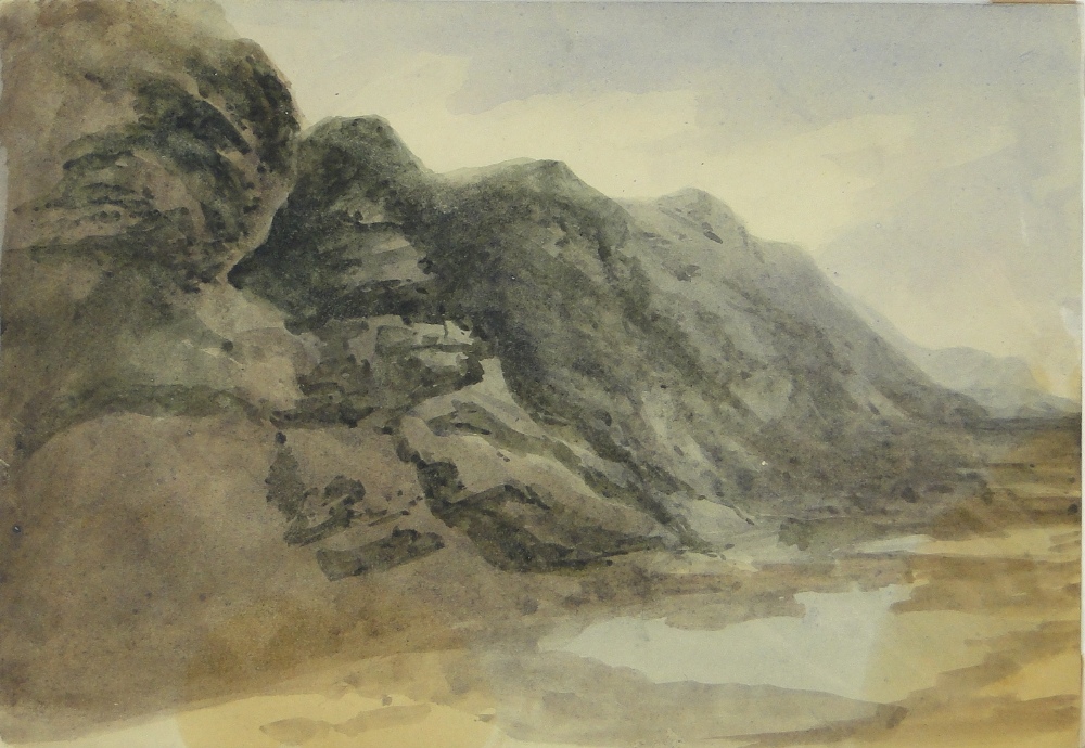 Richard Wilson RA (1714-1782), watercolour, extensive landscape, signed ...