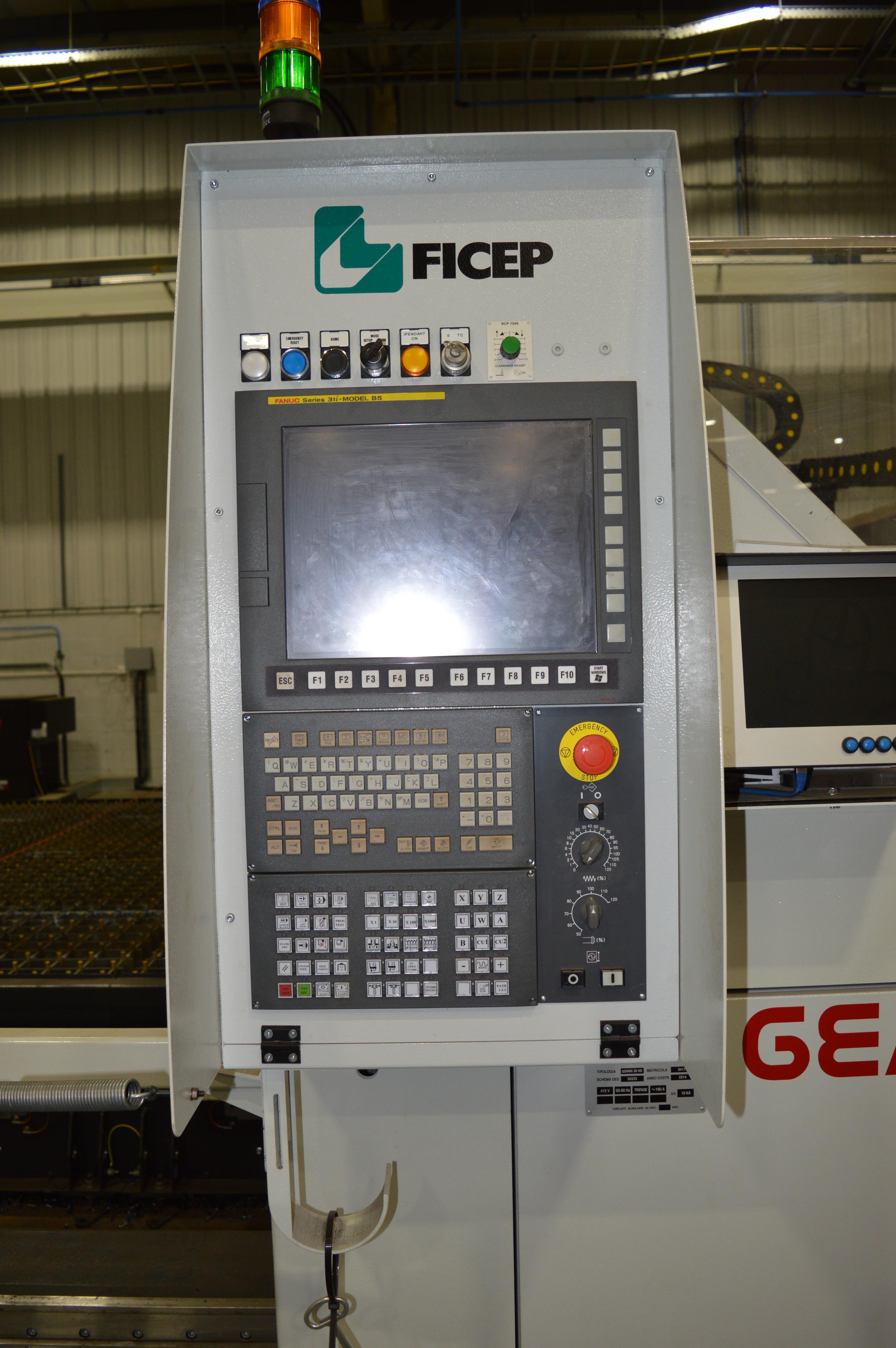 Ficep, Gemini 36 HD, Gantry Automated CNC Drilling, Milling and Thermal Cutting Machine, Serial N