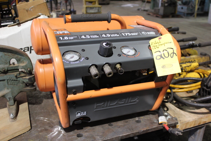 RIDGID ELECTRIC PORTABLE AIR COMPRESSOR 175 PSI