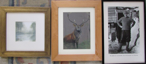 Framed watercolour by Lincolnshire artist Peter Hodson, pastel drawing ...