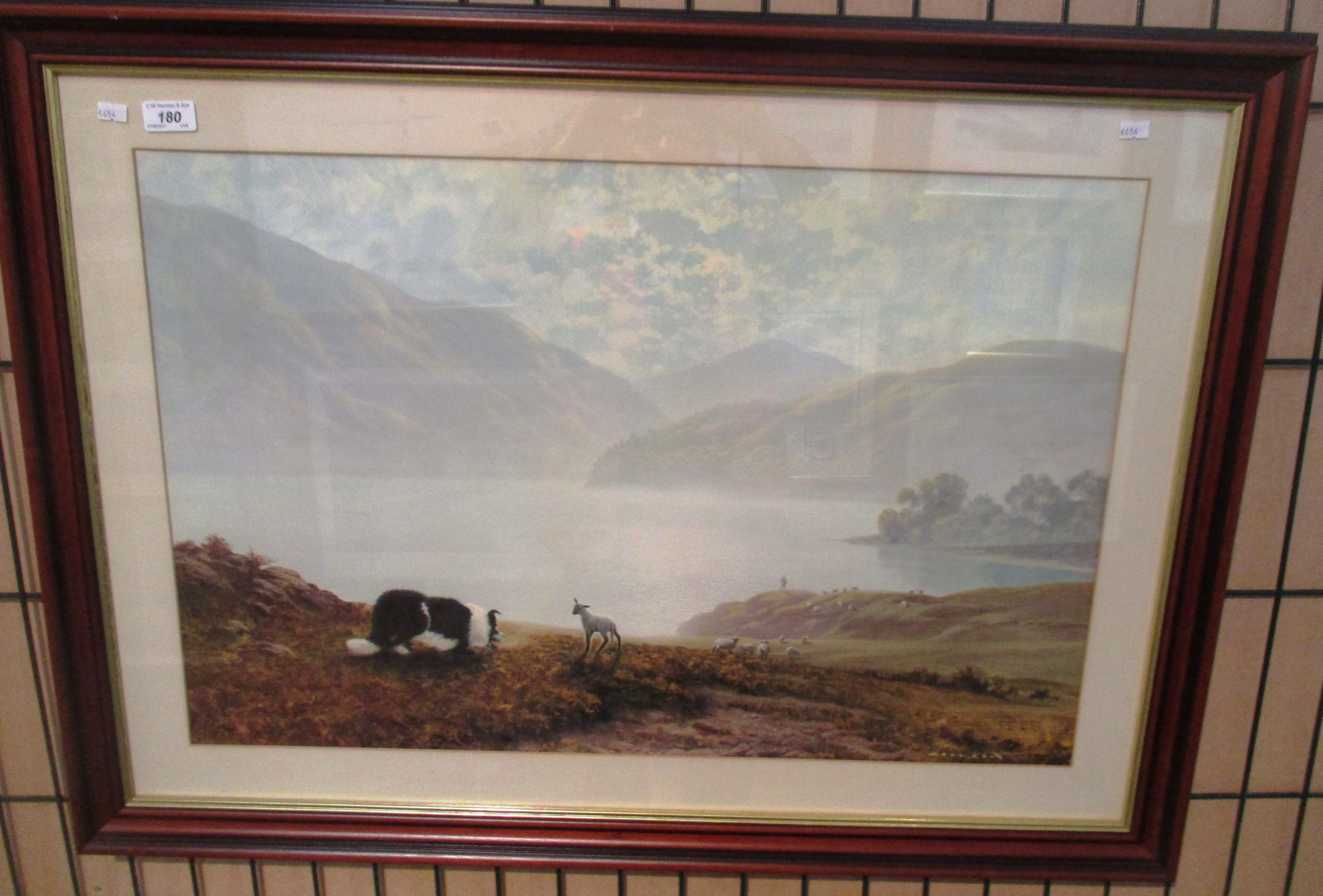 Gerald Coulson large framed print "Friendly Persuasion" 50 x 78 cm.