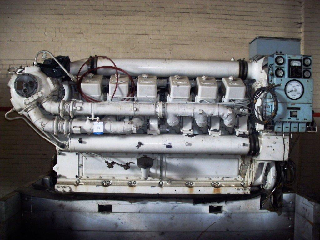 * Diesel Engine Marine: Paxman A12YHCAZ V12 Turbo Unused