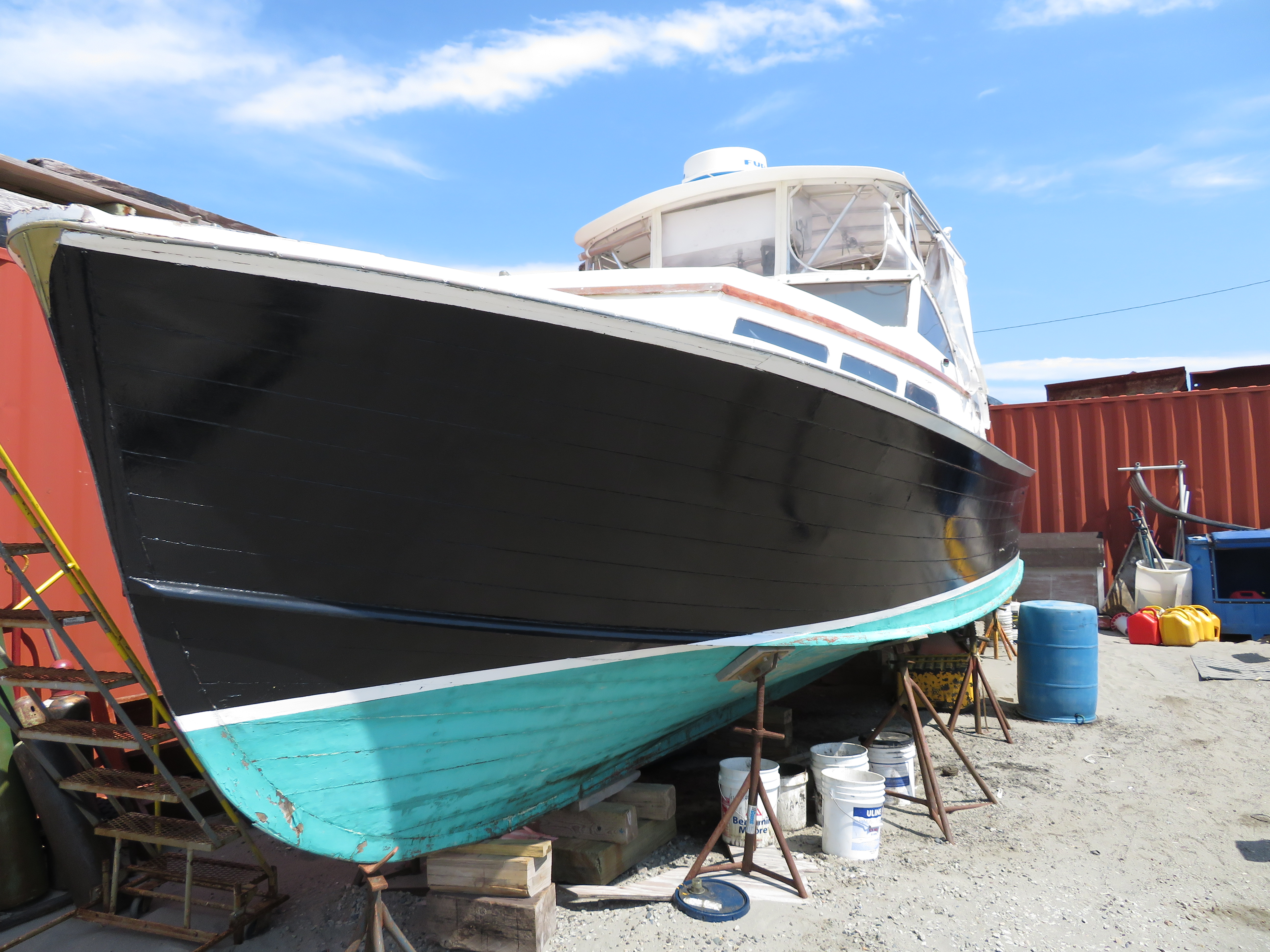 1968 Brownell 32' Wooden Bass Boat w/ 653 Detroit Diesel Rebuilt Engine ...