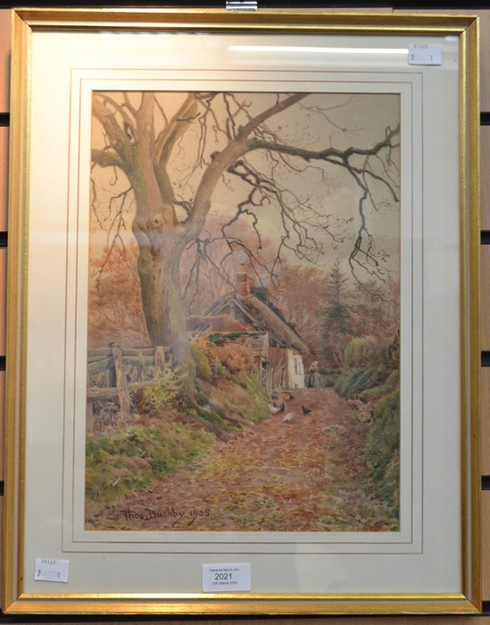Thomas Bushby (1861-1918)Brisco watercolour, 35 x 25cmsigned, titled ...