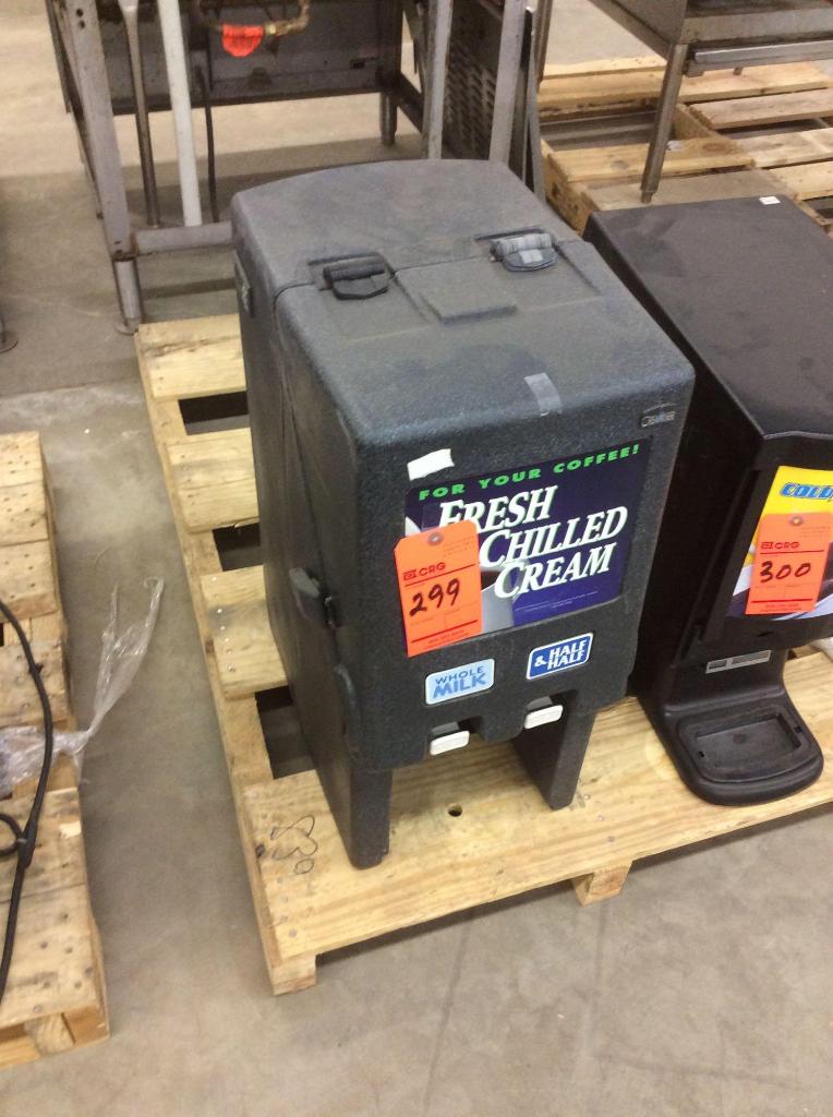 Creamiser, m/n 210, self contained milk and cream dispenser, s/n CP210 ...