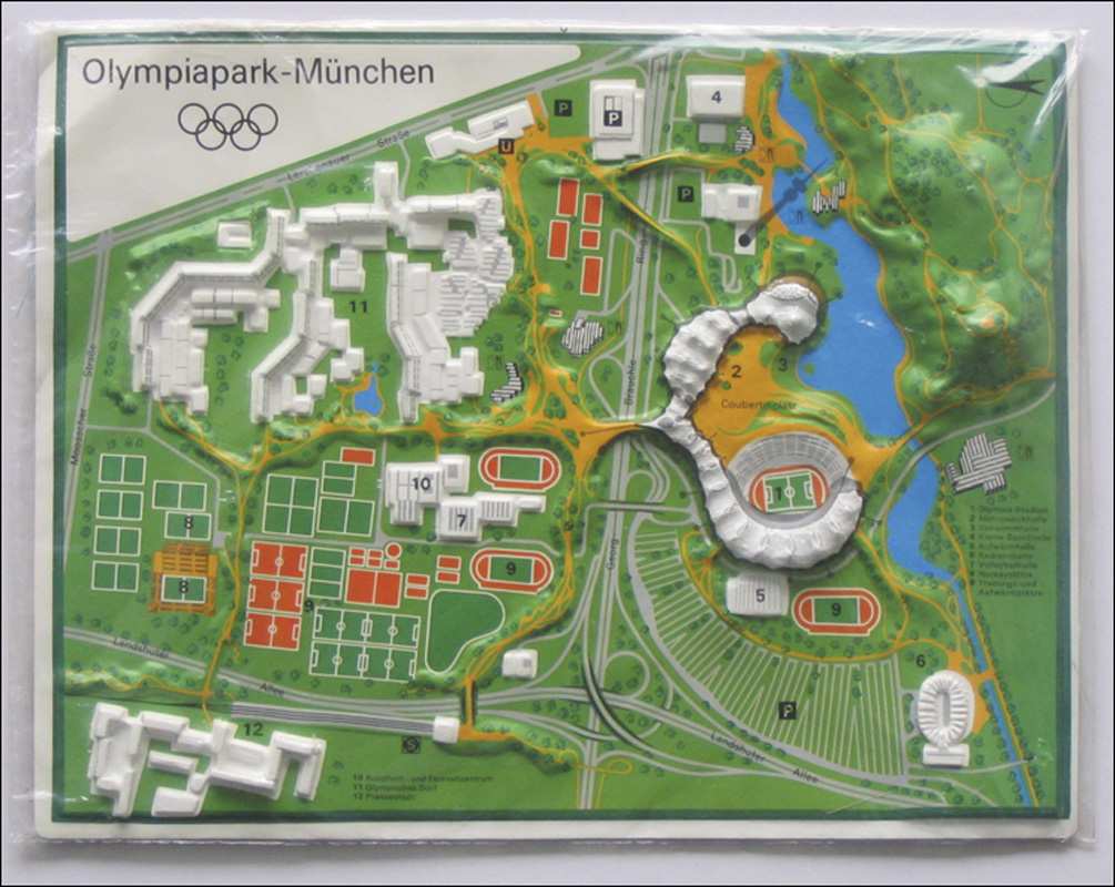 Olympic Games 1972. 3 - D modell Munich - Olympia Park Munich: 3D ...