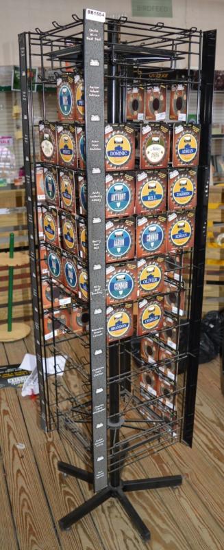 1 x Retail Carousel Display Stand With Approx 70 x Personalised Bottle ...