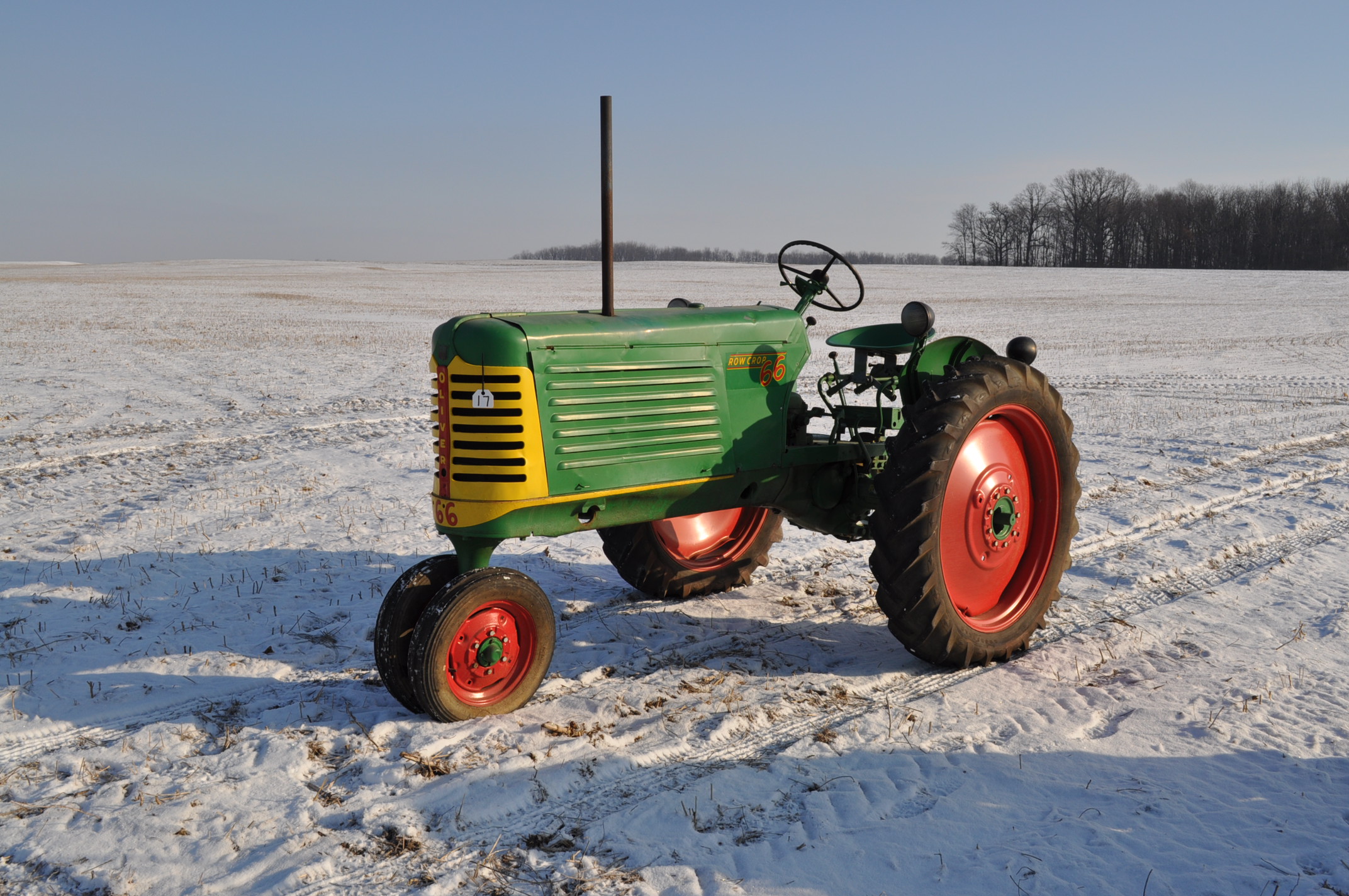 1950 Oliver 66 Row Crop tractor, narrow front, 11.2-38 tires, 540 PTO ...