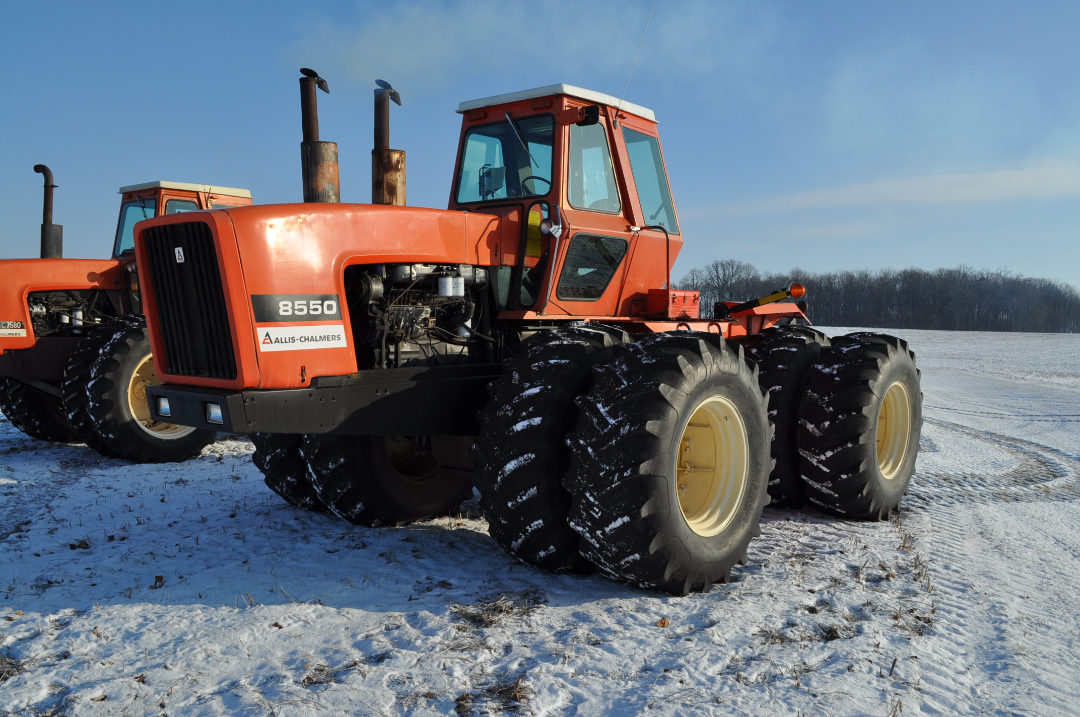 1979 Allis Chalmers 8550 tractor, 4568 hrs, 4WD, 24.5-32 tires with ...