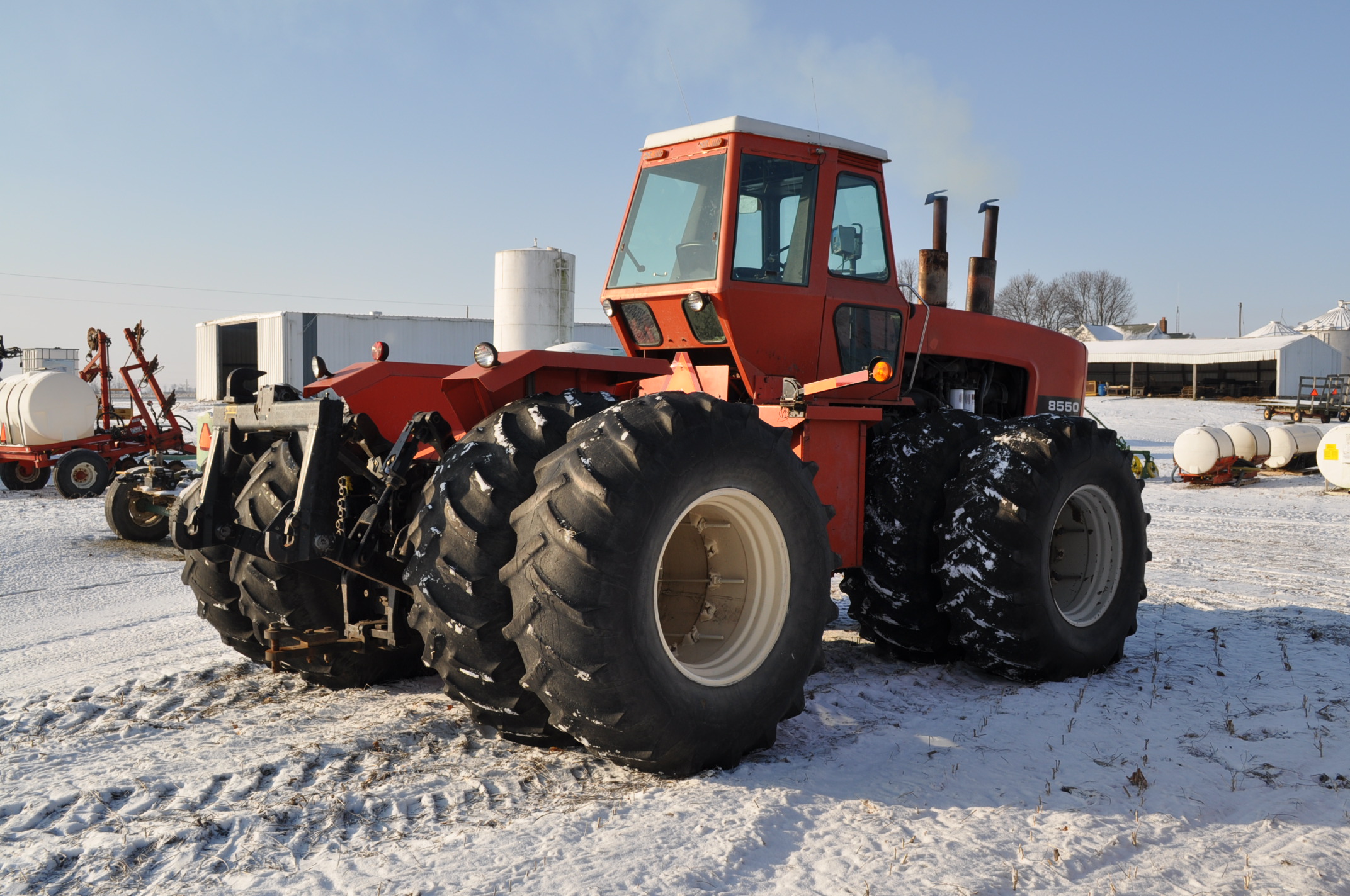 1979 Allis Chalmers 8550 tractor, 4568 hrs, 4WD, 24.5-32 tires with ...