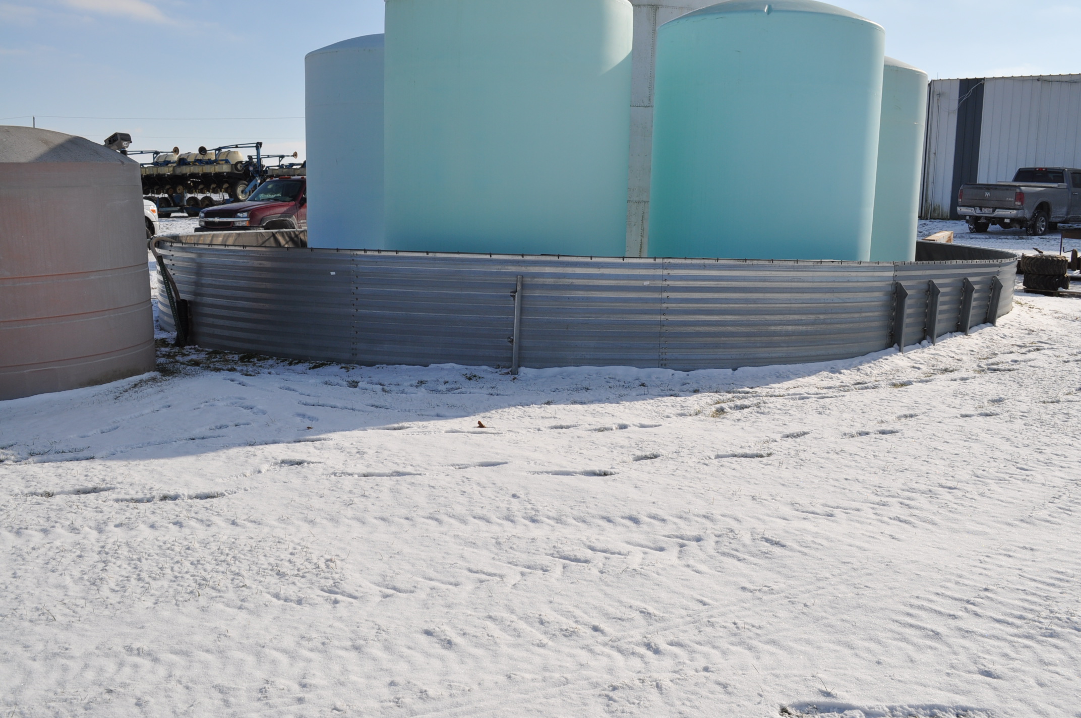 32'x42' galvanized steel dike with liner, Removal in 30 days, Buyer ...