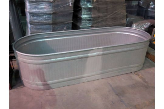 WATERING TROUGH, 30" x 60", galvanized steel