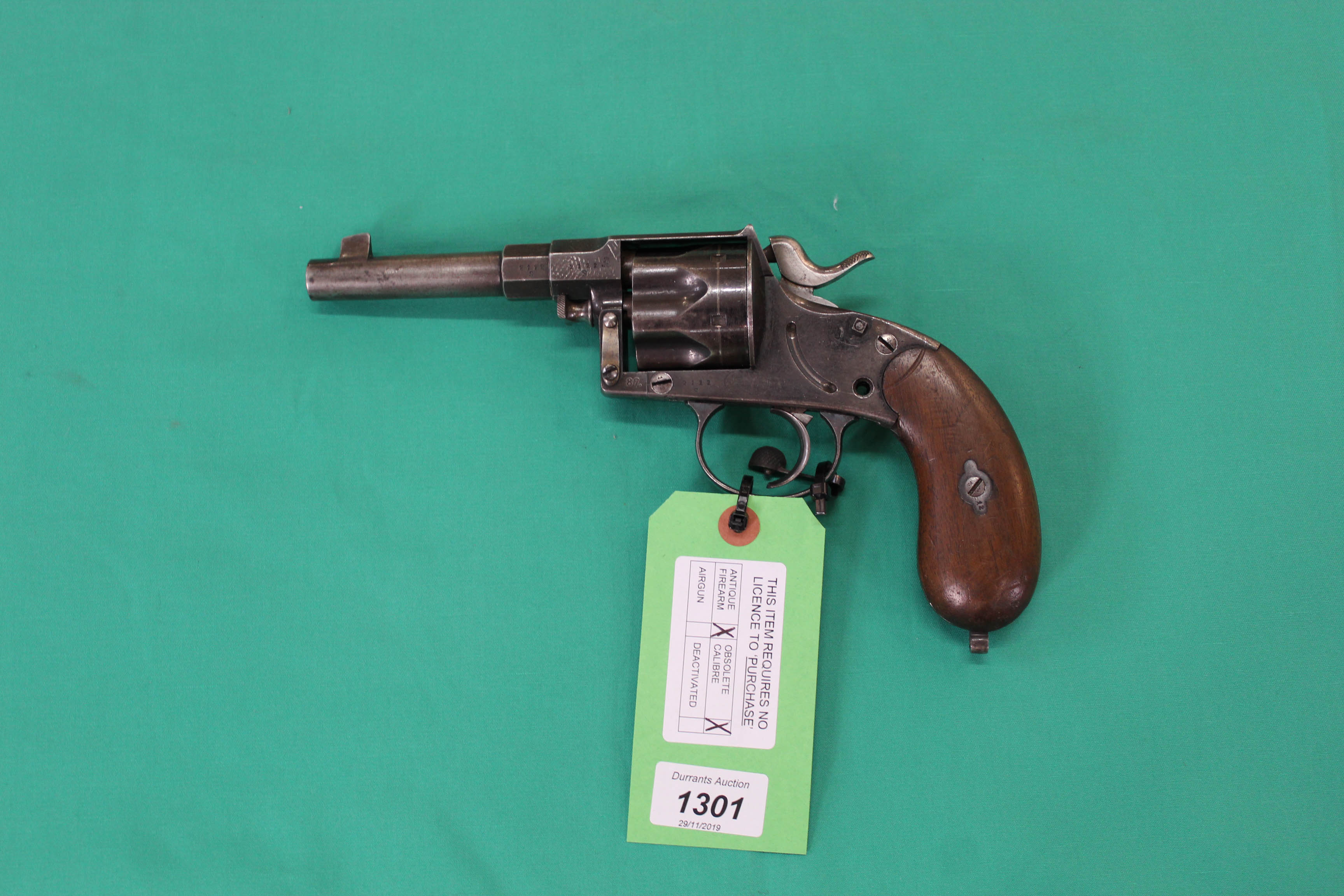 A German M1879 Reichs-Commissions revolver, in obsolete 106mm cal, a ...