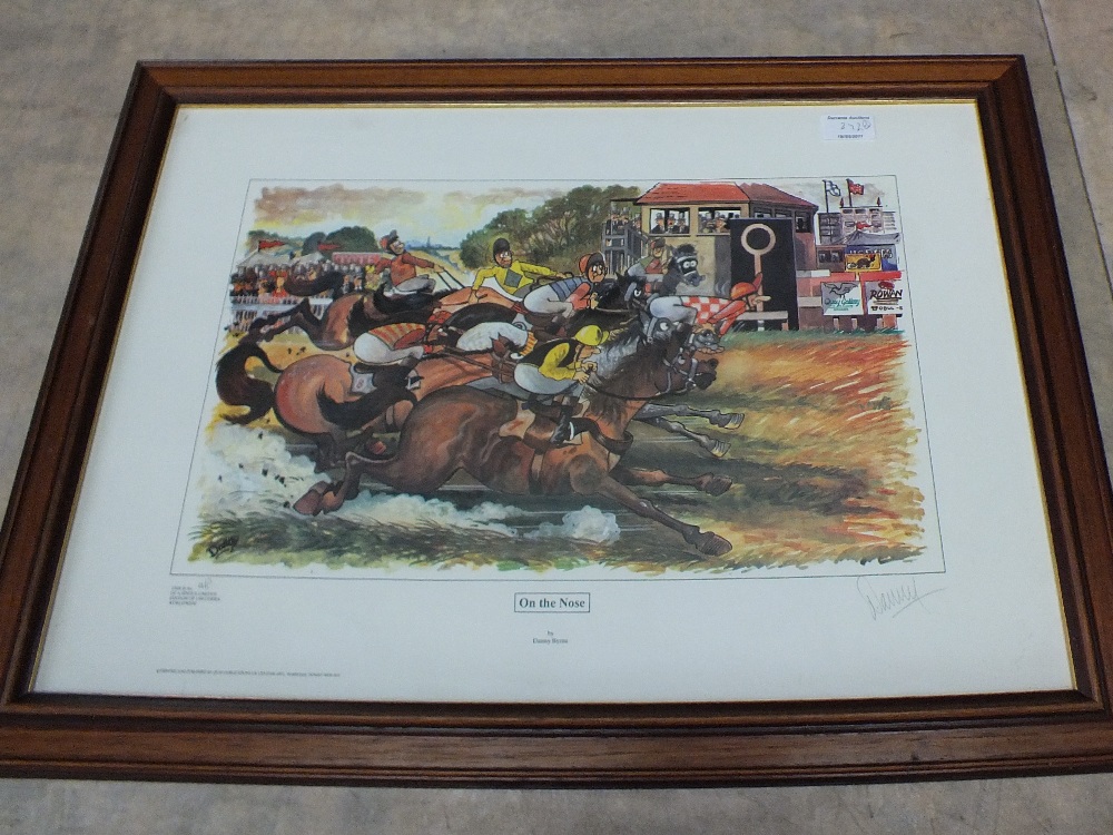 Danny Byrne, two limited edition sporting prints, 'On the Nose' and ...