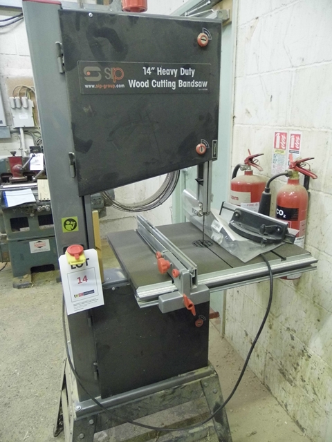 SIP 14" heavy duty wood cutting band saw, Serial No. 01366