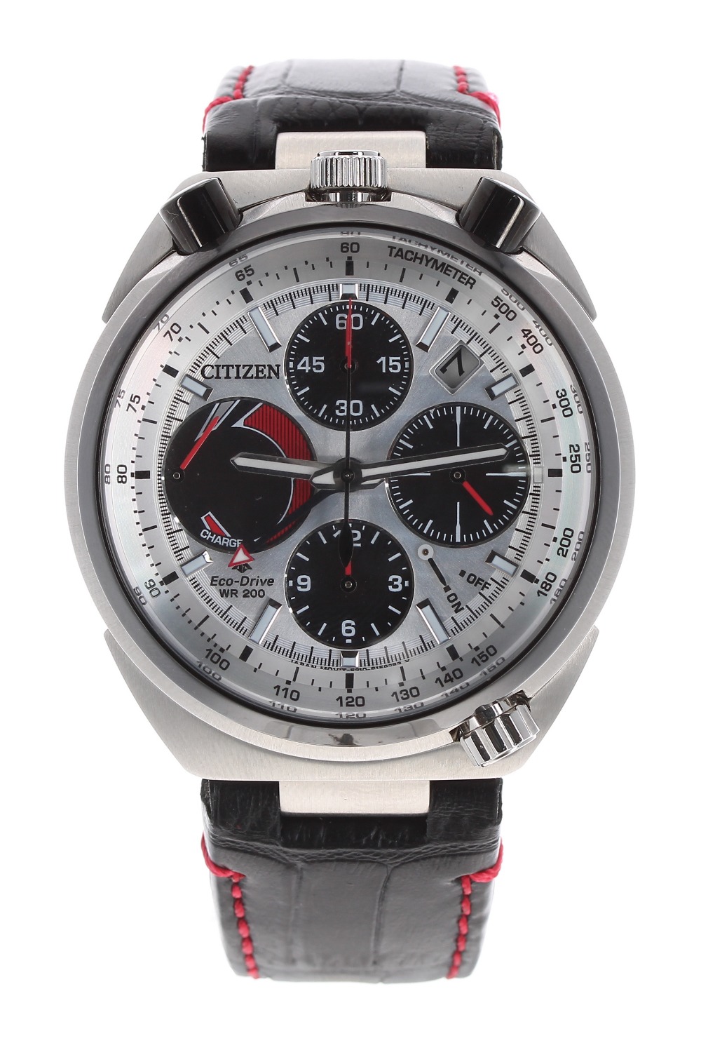 Citizen Eco-Drive WR 200 chronograph stainless steel gentleman's ...