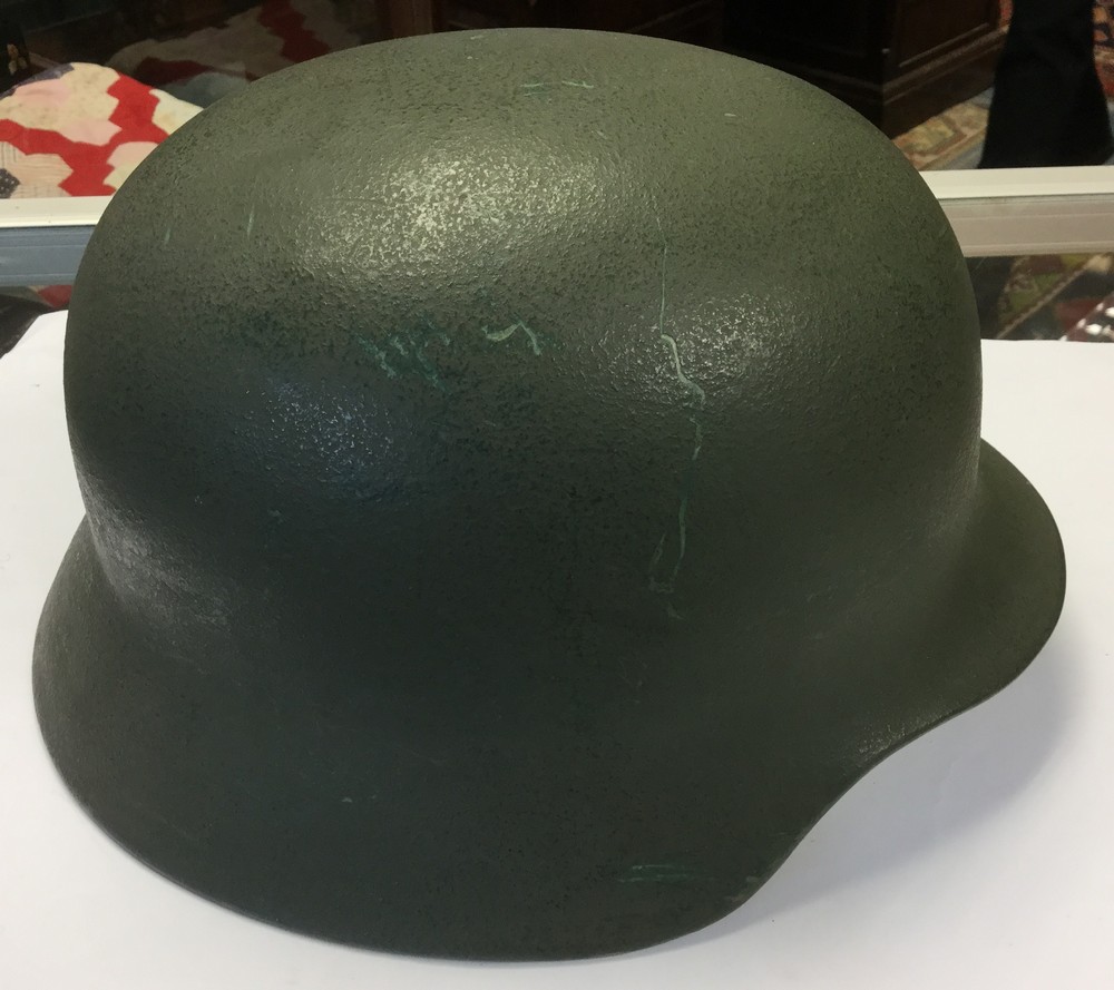 West German M40/53 pattern steel helmet. Original paintwork. Complete ...