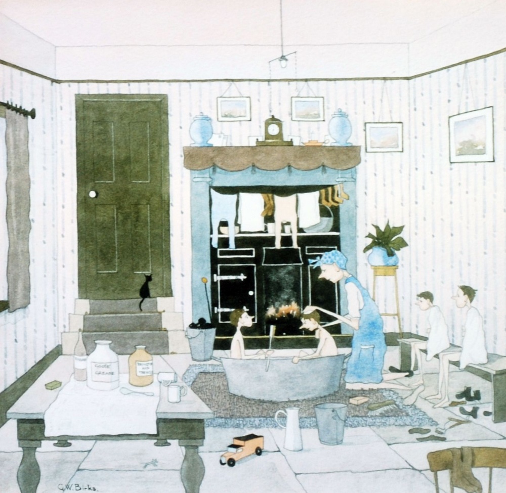 G. W. BIRKS TWO ARTIST SIGNED COLOUR PRINTS 'Bath Time' and 'Northern ...