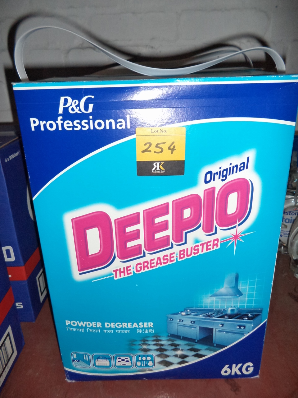 2 off 6kg packs of P&G Professional Original Deepio Greasebuster power ...