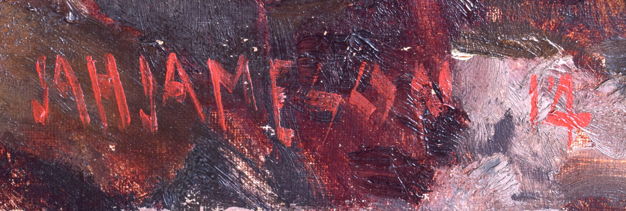 JAMES ARTHUR JAMESON (1883-1923), Framed Oil on Canvas, signed & dated ...