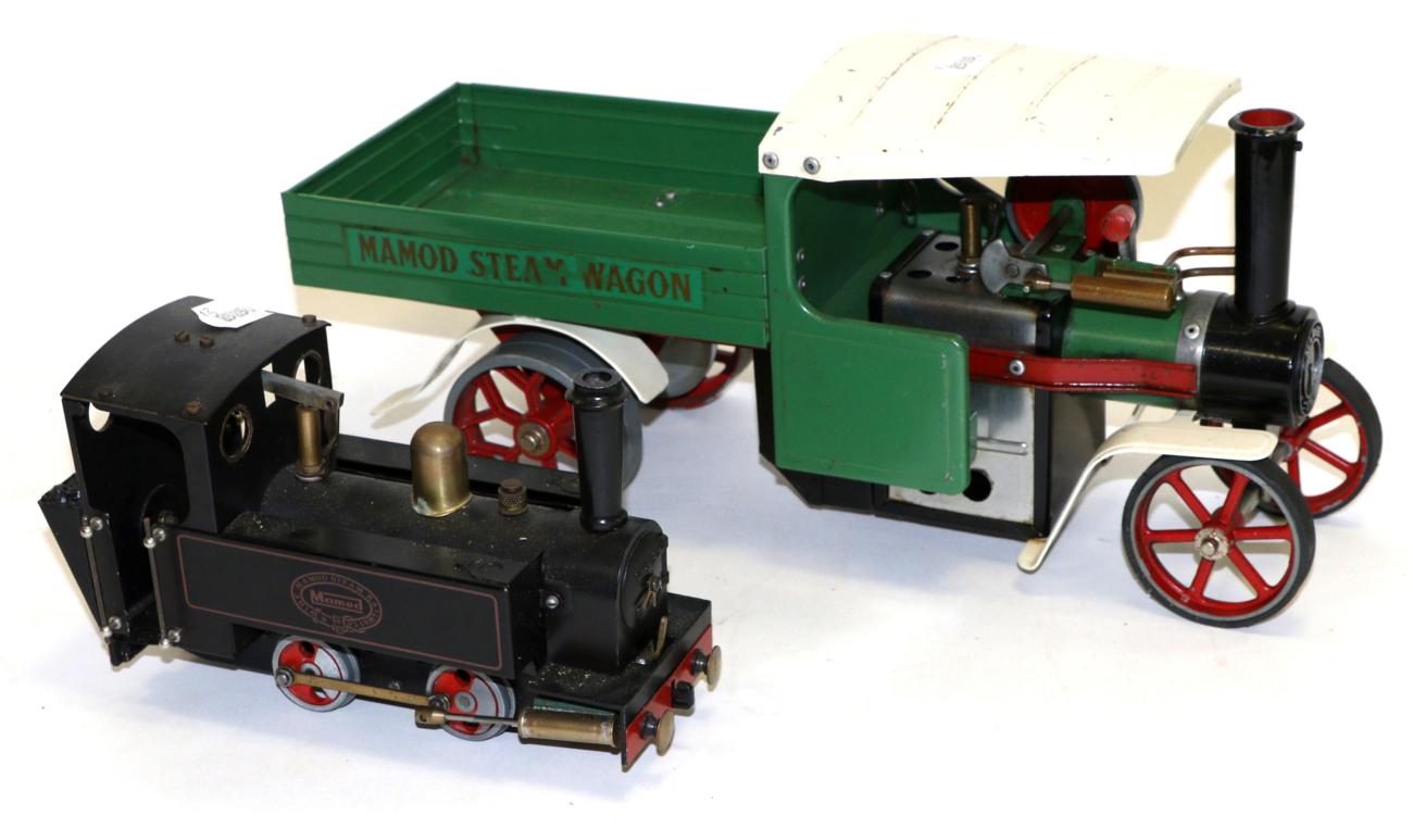 Mamod Steam Lorry green and O Gauge locomotive (both G-F) (2)