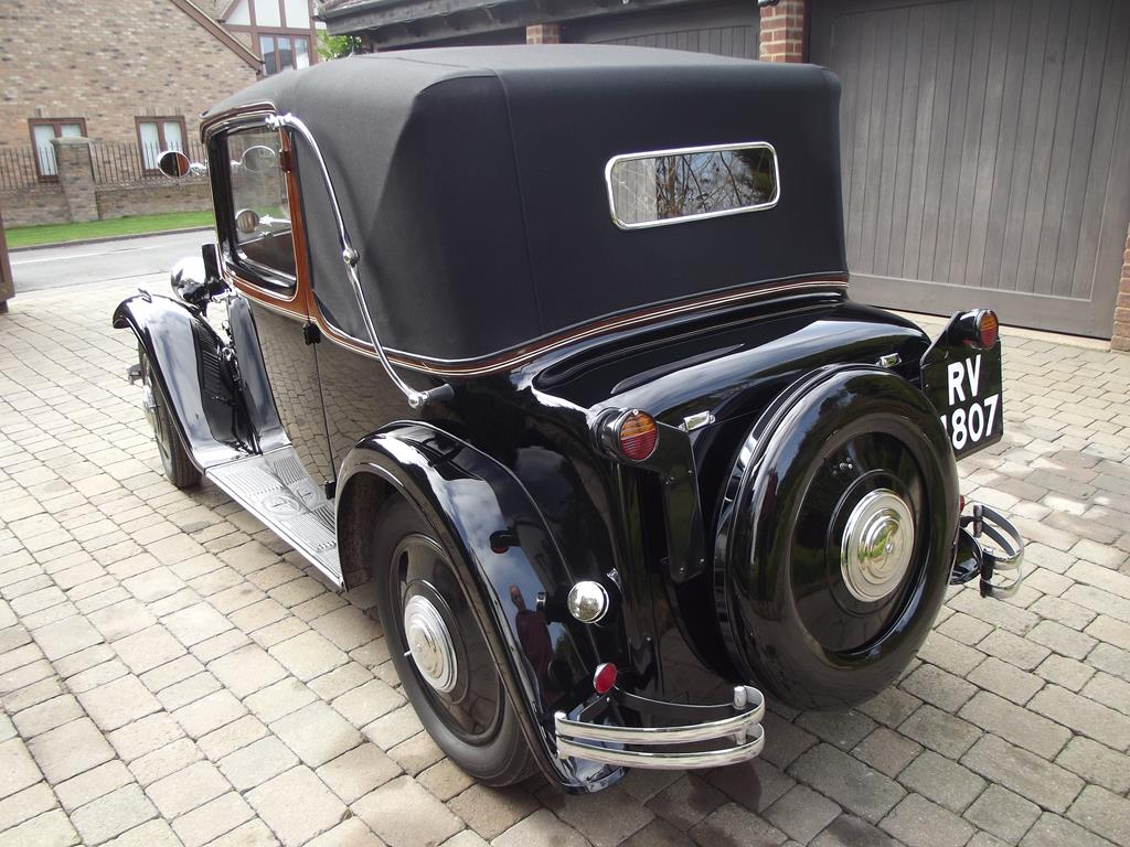 A 1934 Austin 10/4 Colwyn Cabriolet, registration number RV 4807 ...