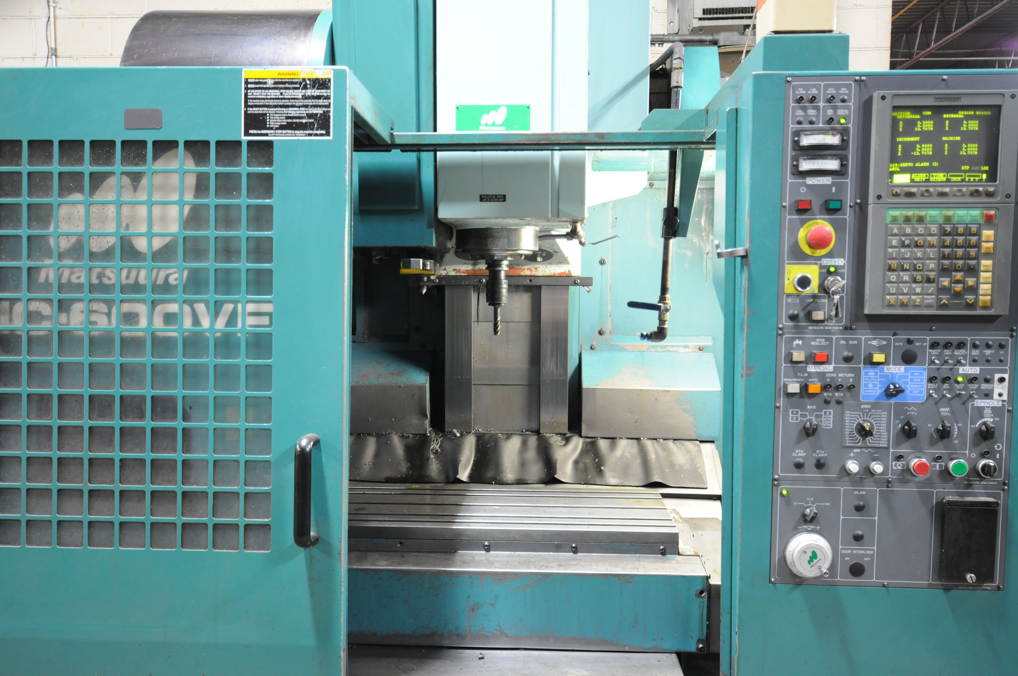 MATSUURA MC-600 VF CNC VERTICAL MACHINING CENTER WITH YASNAC SYSTEM I80 ...