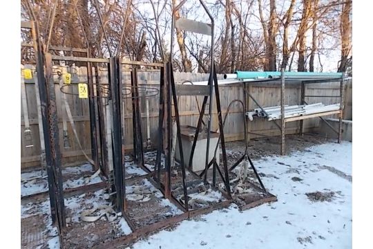 LOT: (8) Assorted Concrete Form Transportation Racks