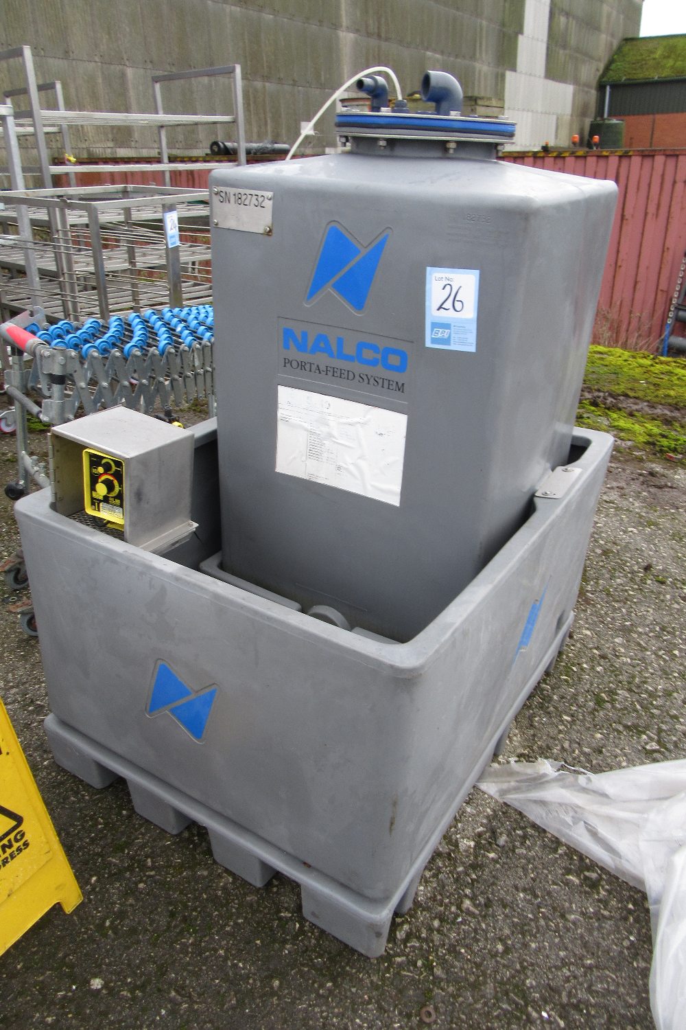 Nalco Porta-Feed System, Variable Speed Appraisal: Serial No: Location ...