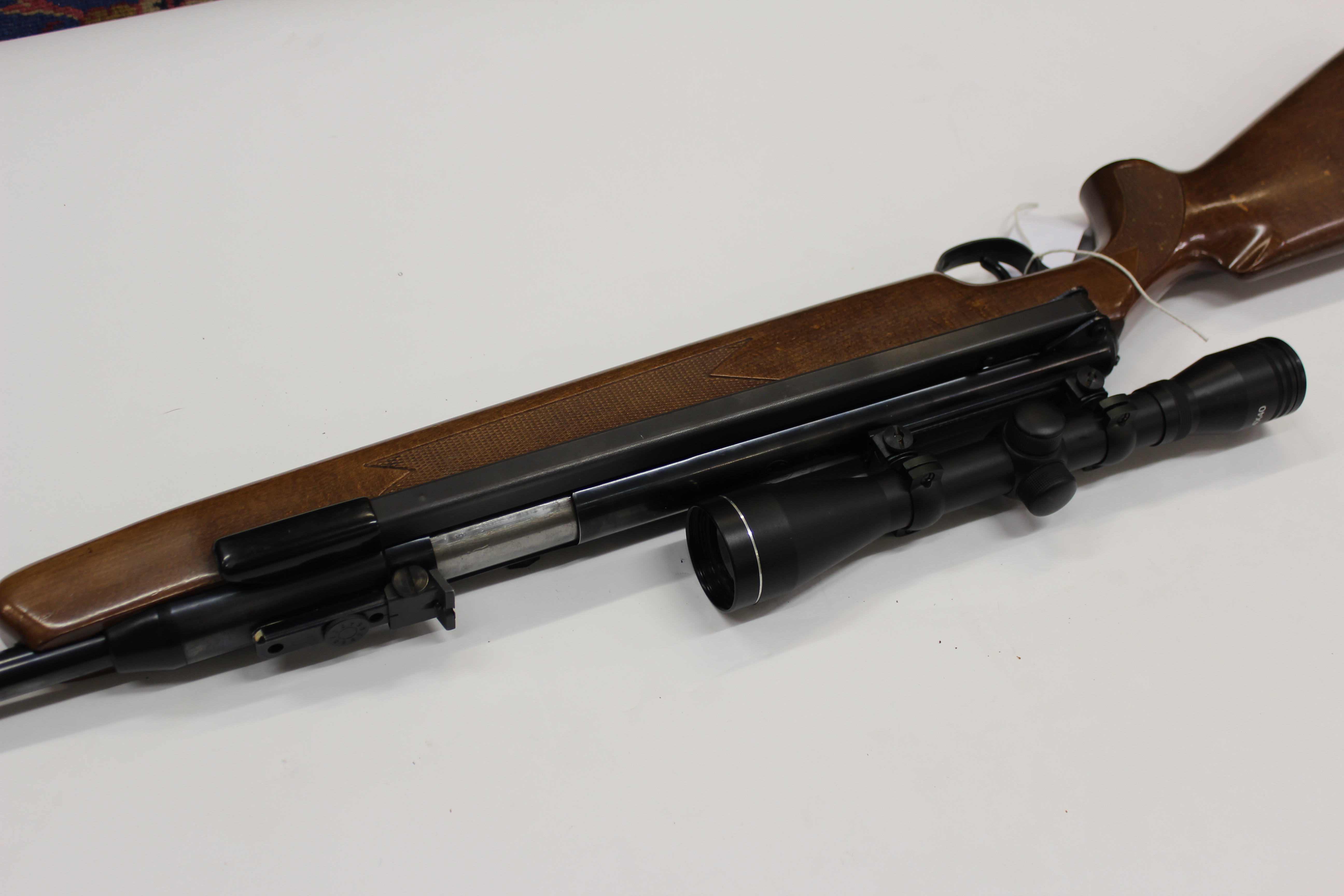 .22 Diana Model 53, side lever air rifle, 4 x 40 scope, no.901671