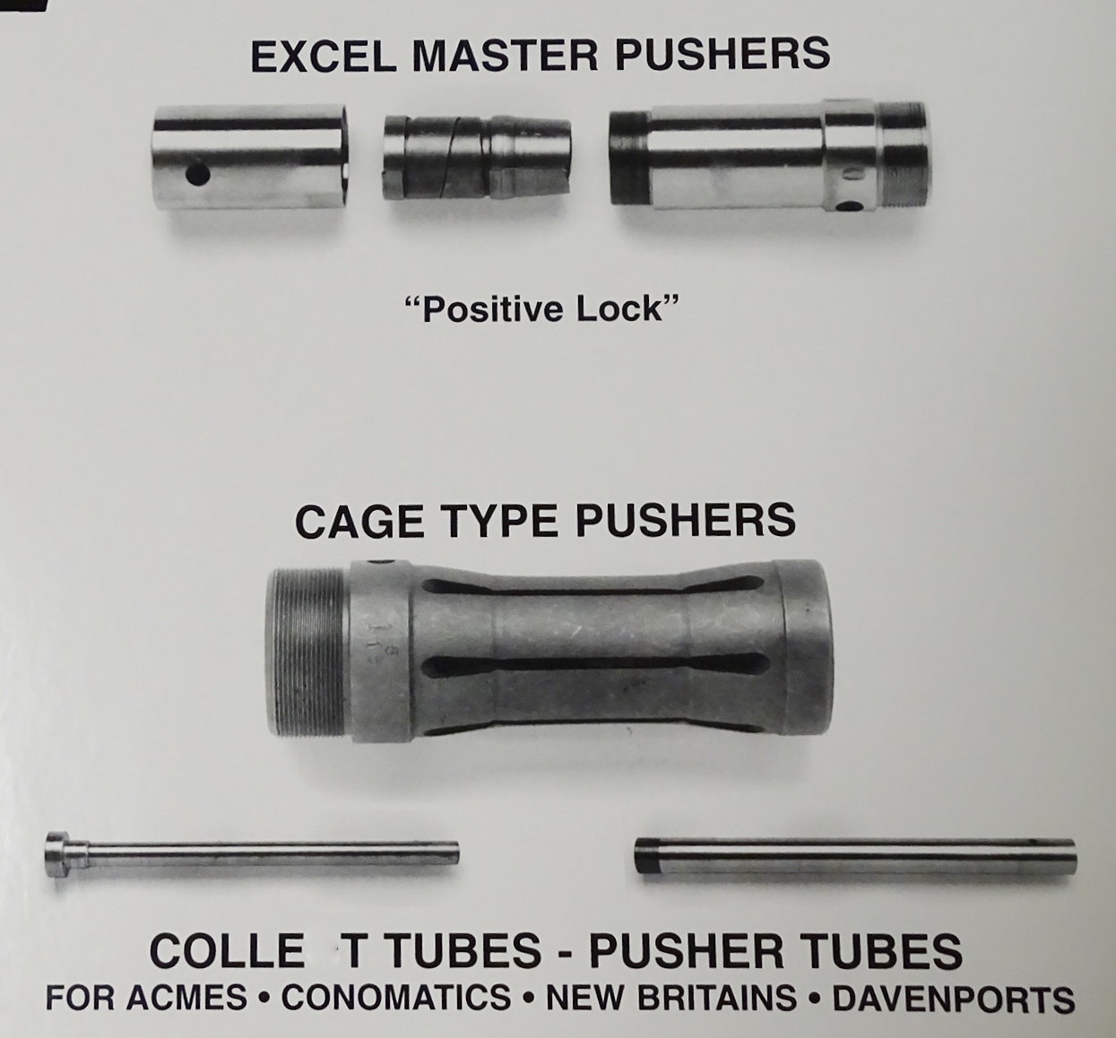 Excel “Positive Lock” Master Pusher and Excel Insert Pads Product Line ...