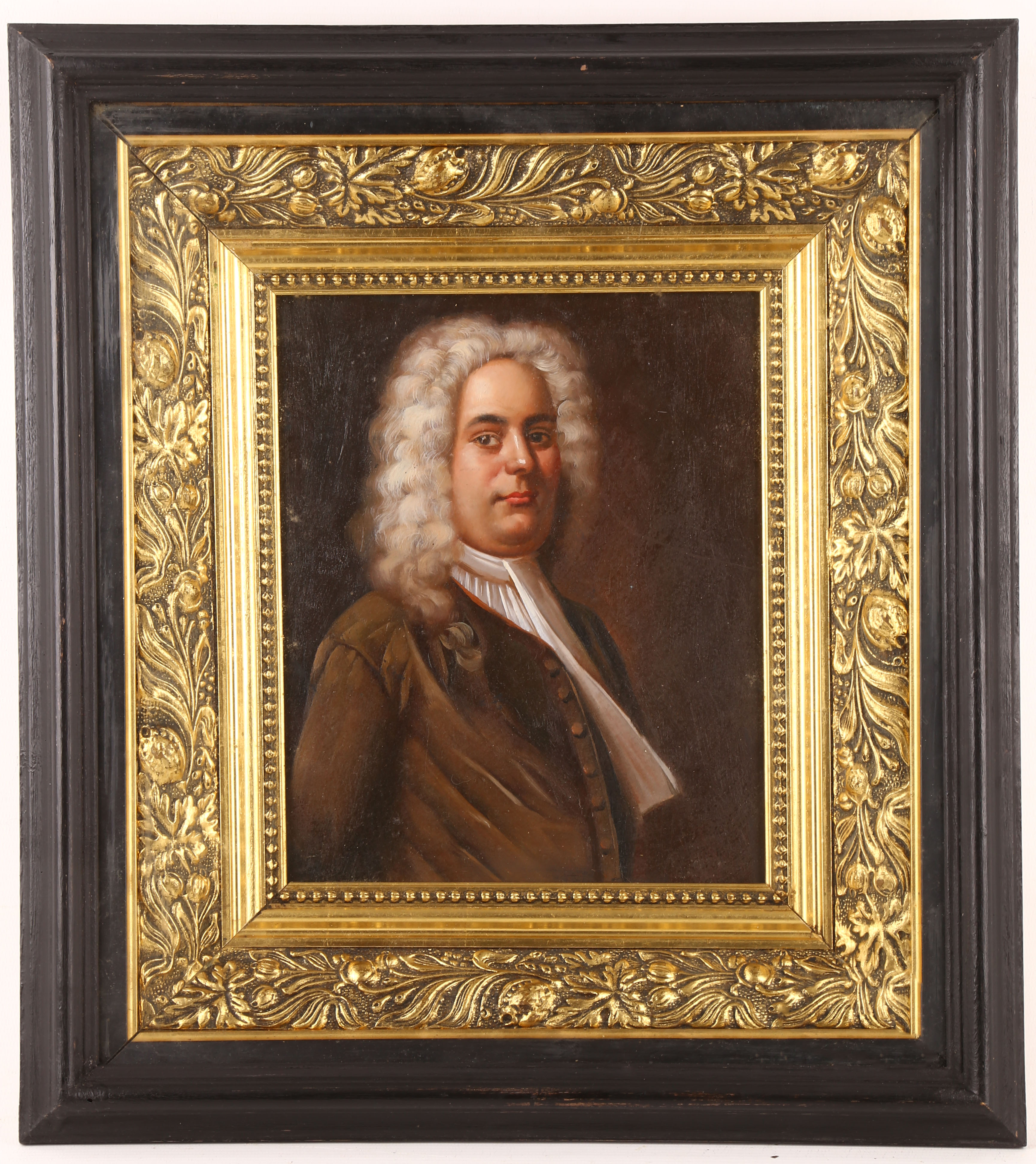 An oil painting portrait of renowned German composer George Frideric ...