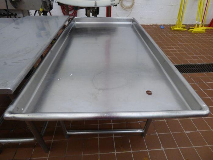 Stainless Steel Drain Table, 76 X 41 Inch