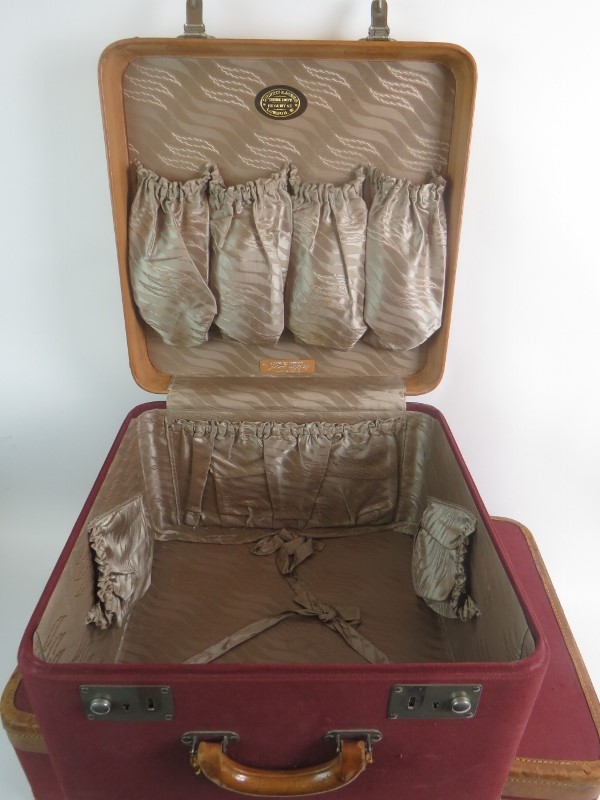 Two matching vintage travel cases by "Victor Luggage", Dickens & Jones ...