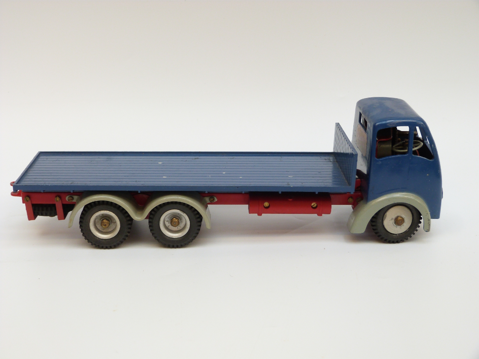Shackleton Foden FG clockwork diecast model flatbed lorry with blue cab ...
