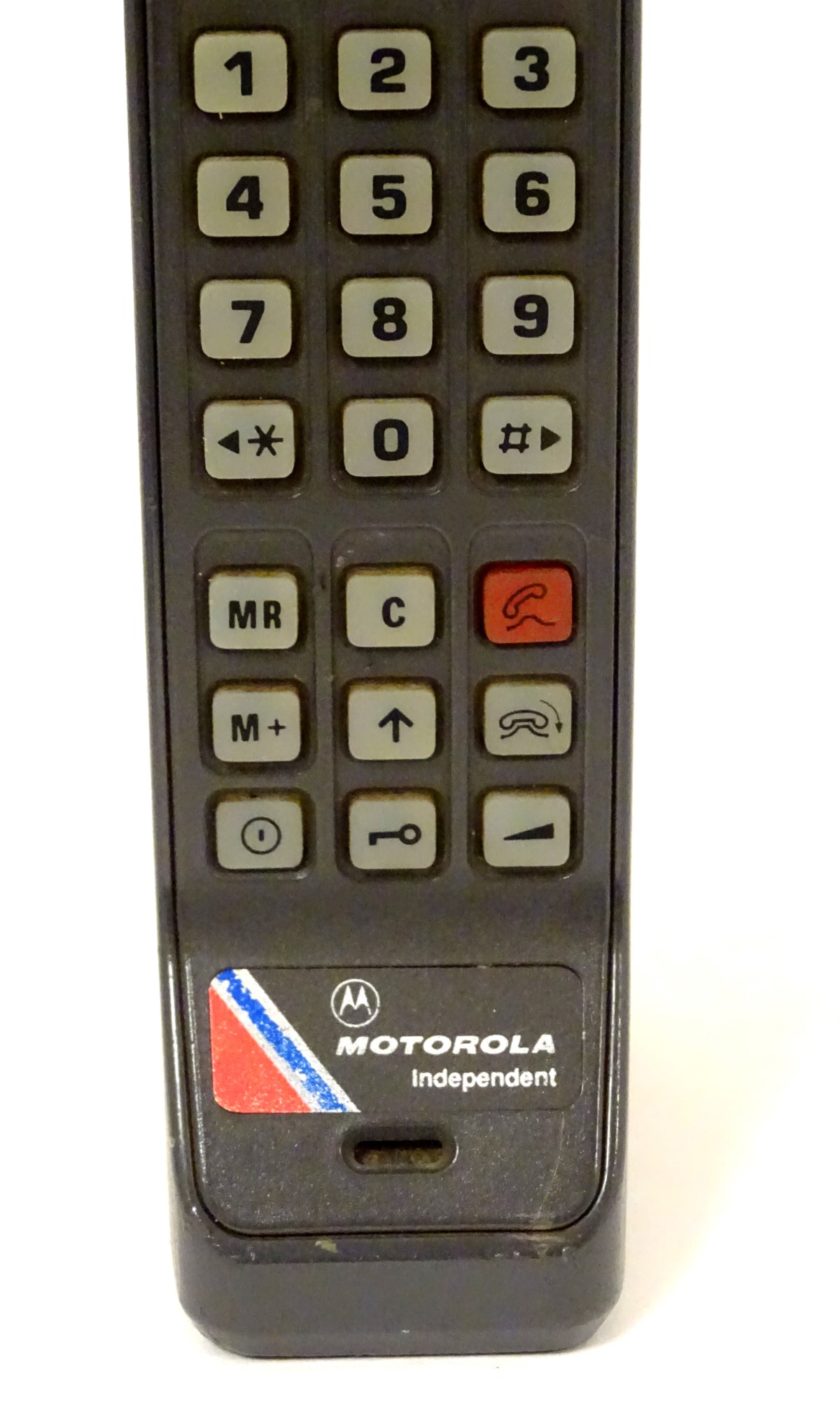 Motorola 'brick' phone: a circa 1992 vintage mobile phone, 'Independent ...