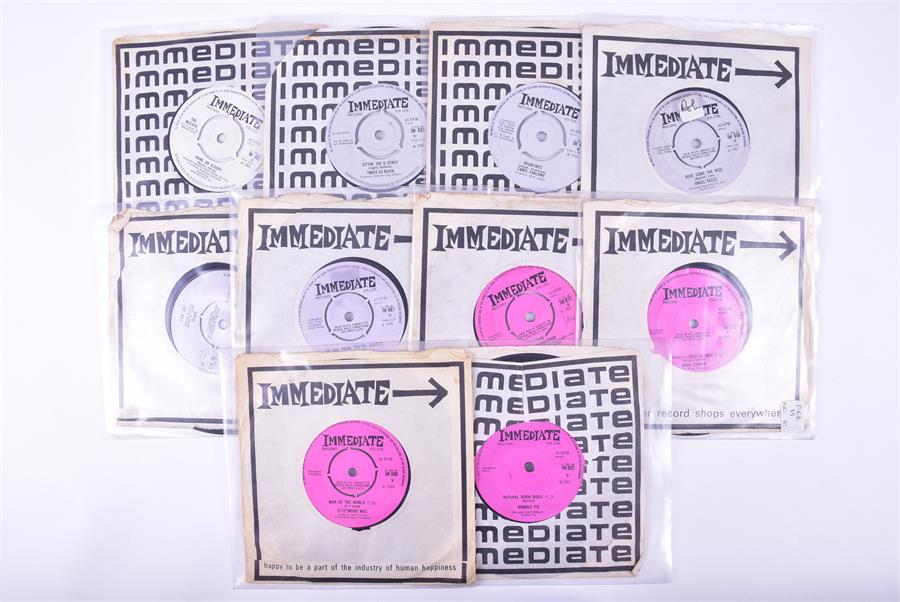 Immediate Records 10 x original 7 inch singles in Immediate sleeves, in ...