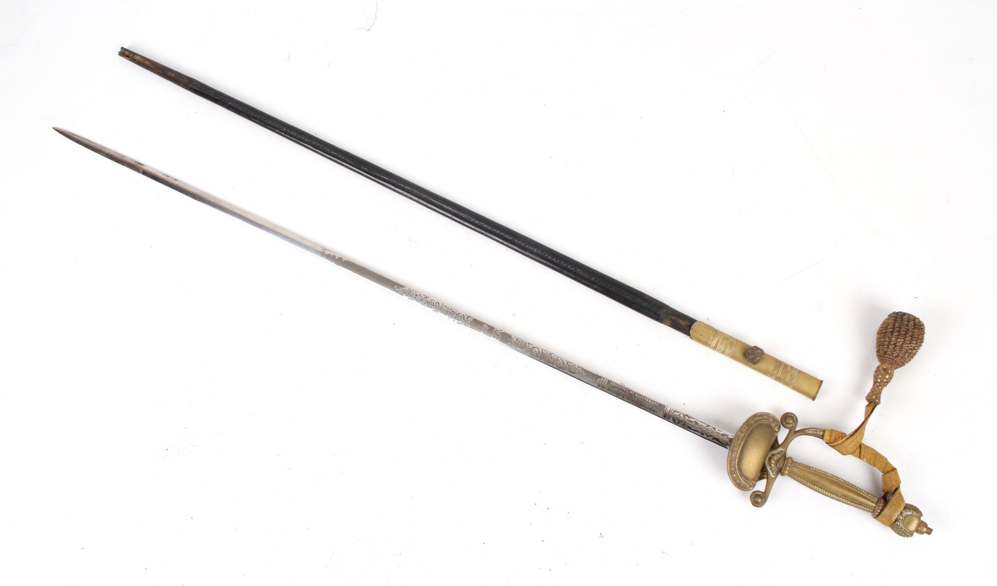 A small sword, 1890 pattern, British Royal Household / Diplomatic Court ...