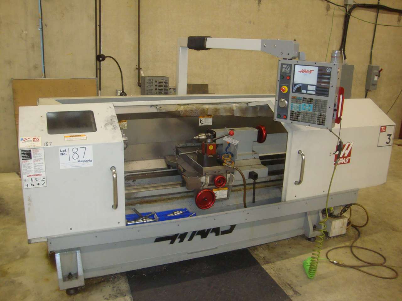 2006 Haas TL3 CNC tool room lathe, Spindle speed 0-1800 rpm, swing dia ...