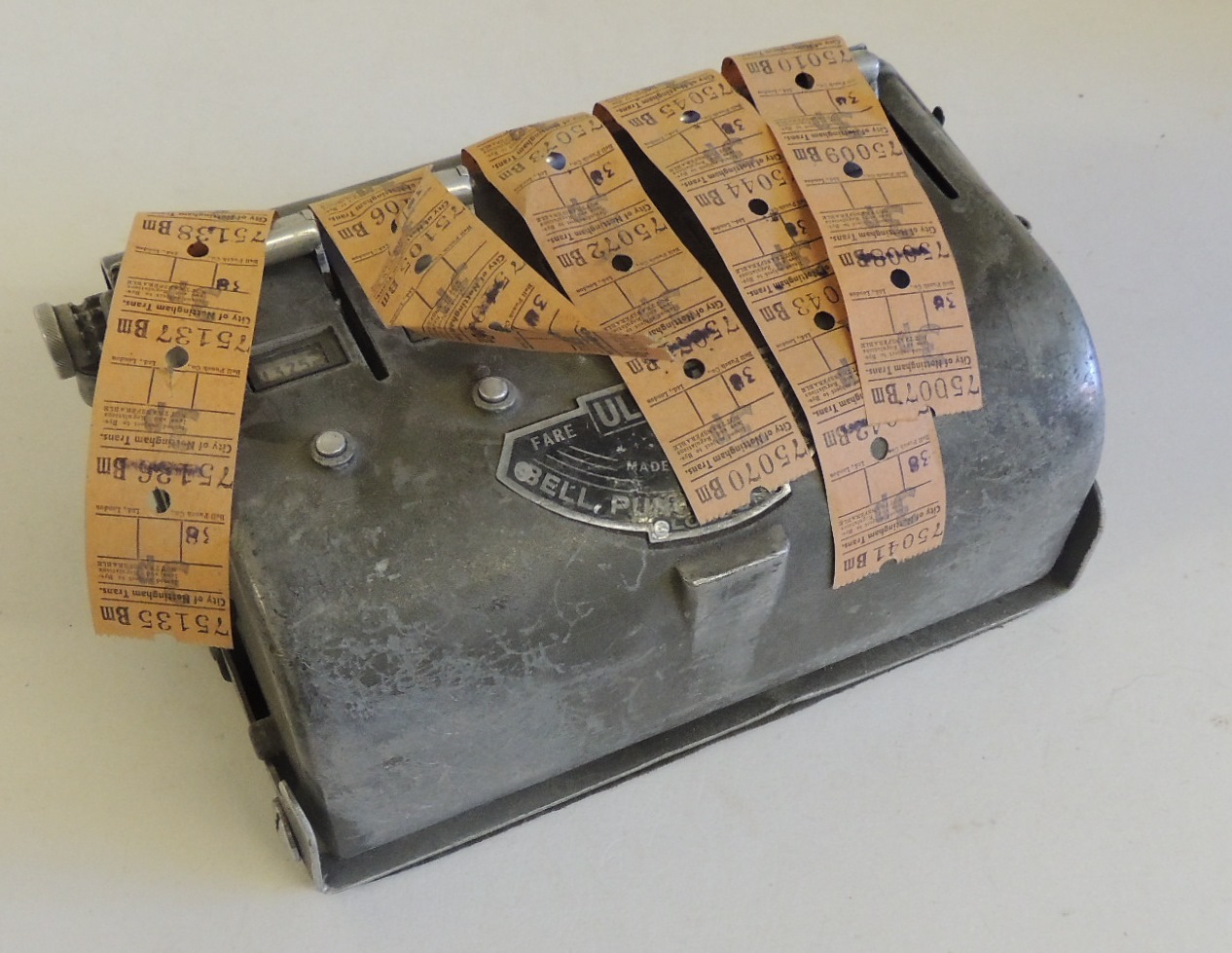 A City of Nottingham bus conductors "Ultimate" ticket machine by the ...