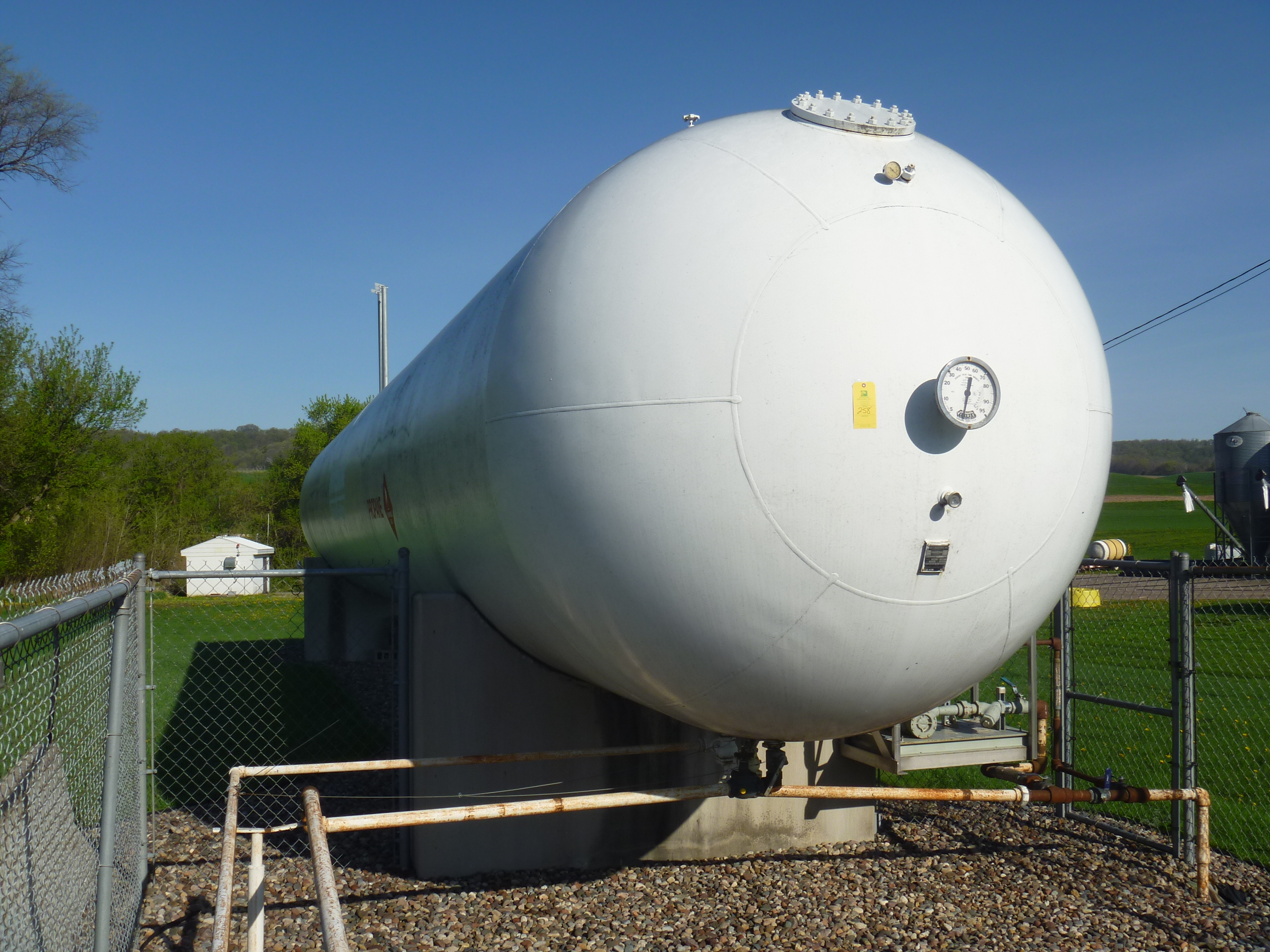 Trinity Industries Horizontal 30,000 Gallon LP Tank Model # RT4, S/N 112962