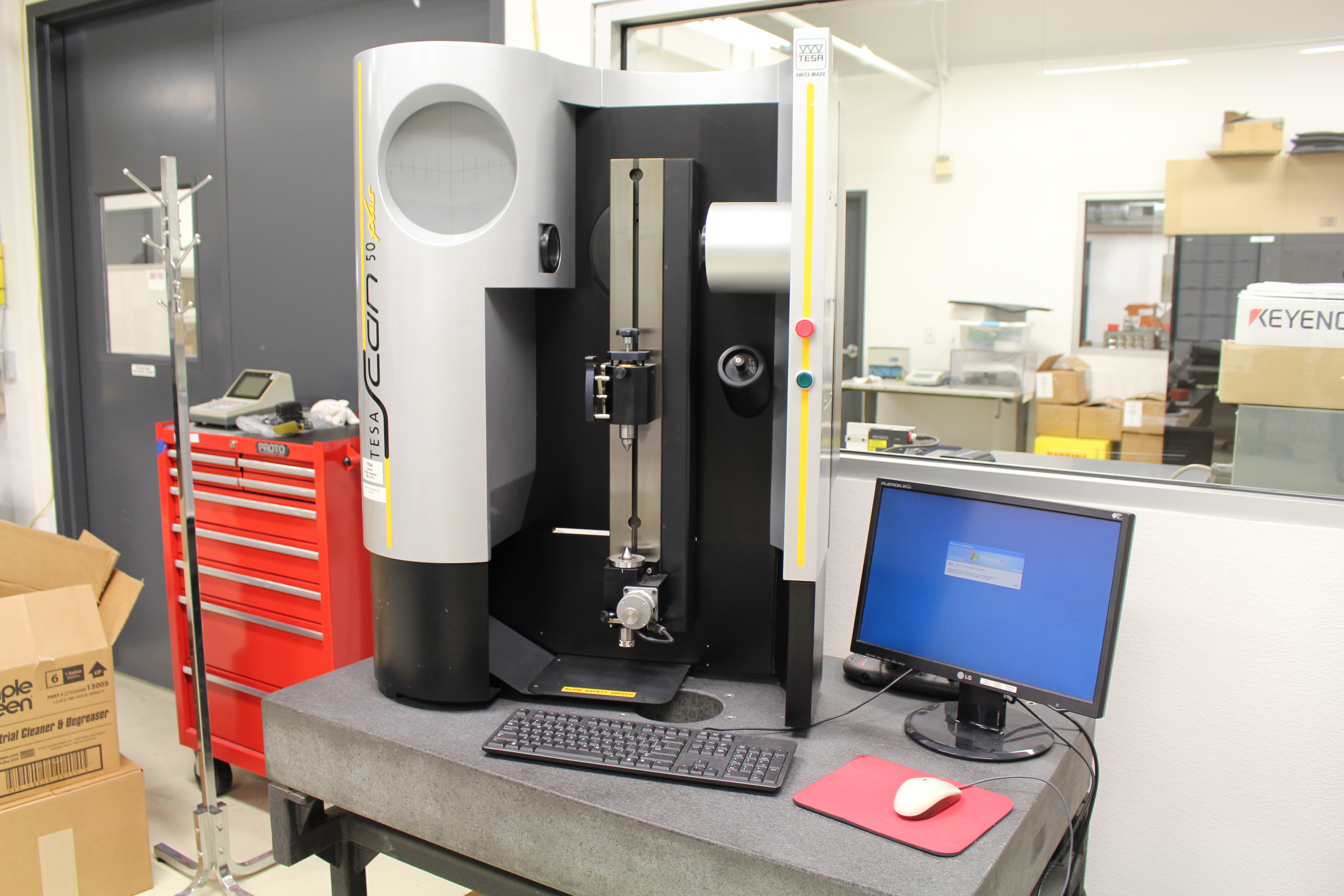 TESA SCAN 50 PLUS OPTICAL GEOMETRY PROFILE SYSTEM, MODEL 02430040ROUND ...